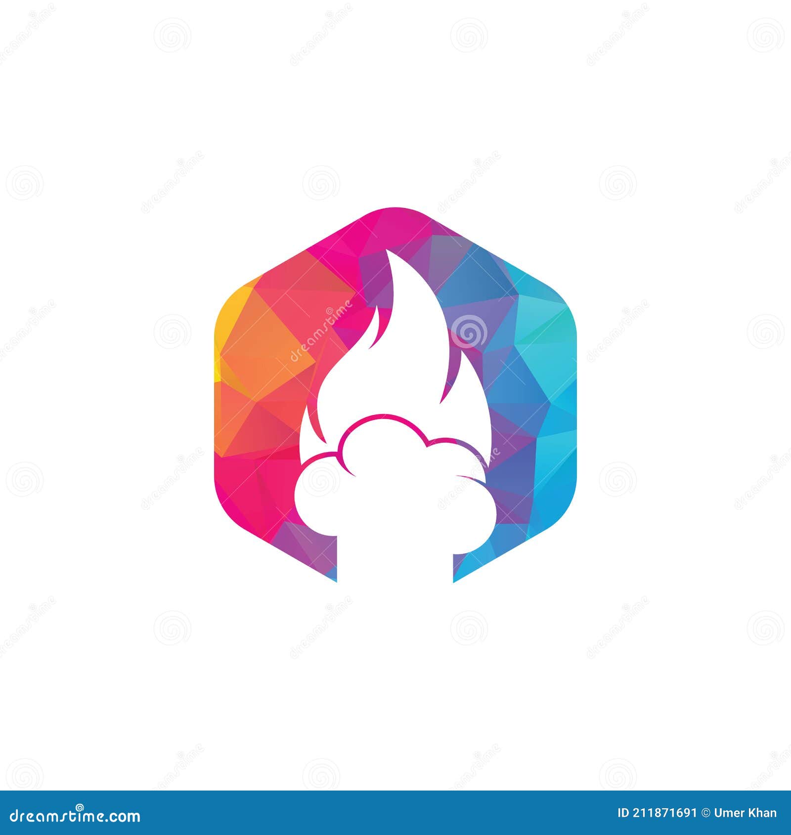 Hot Chef Vector Logo Design Template. Stock Vector - Illustration of ...