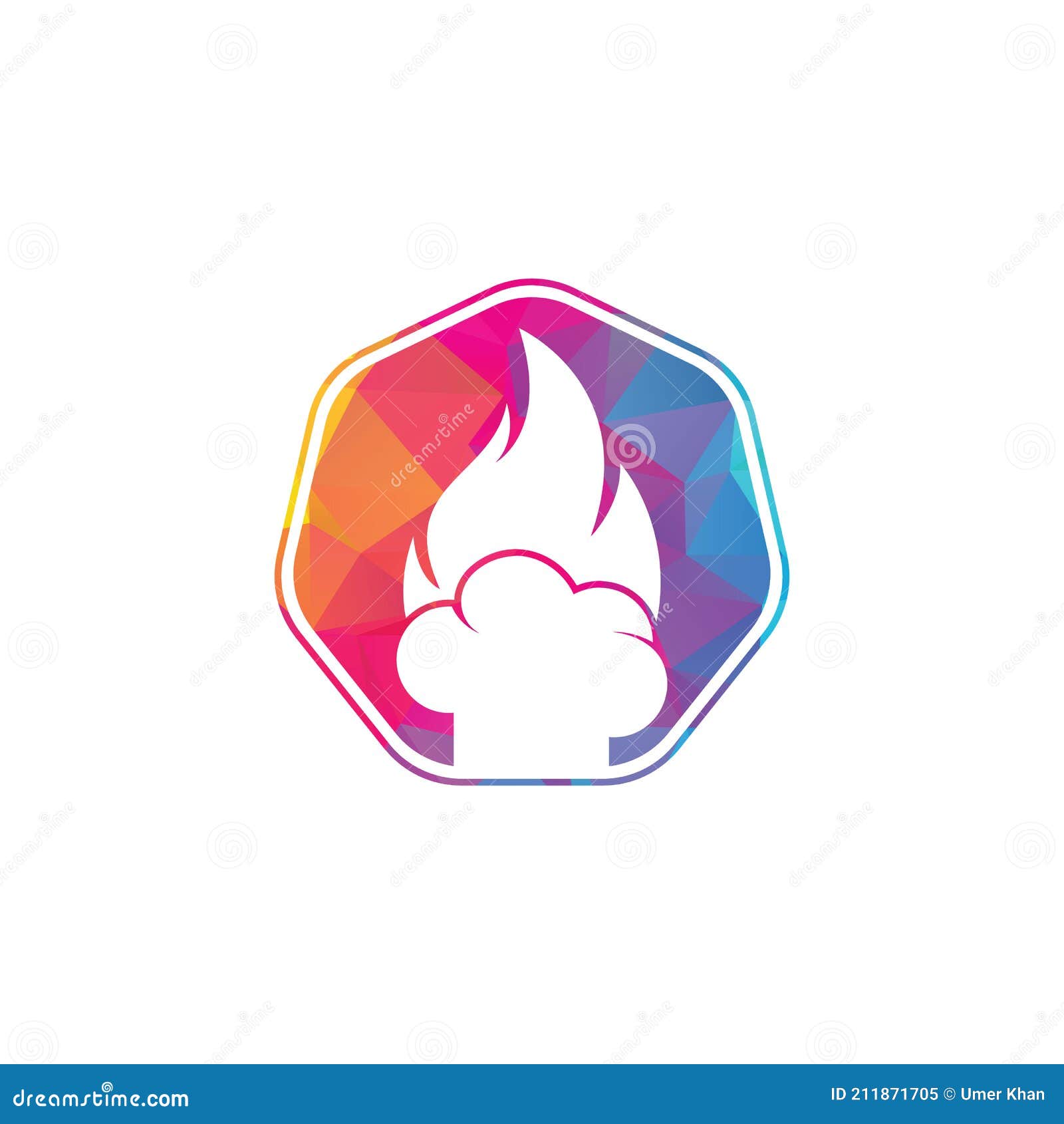 Hot Chef Vector Logo Design Template. Stock Vector - Illustration of ...