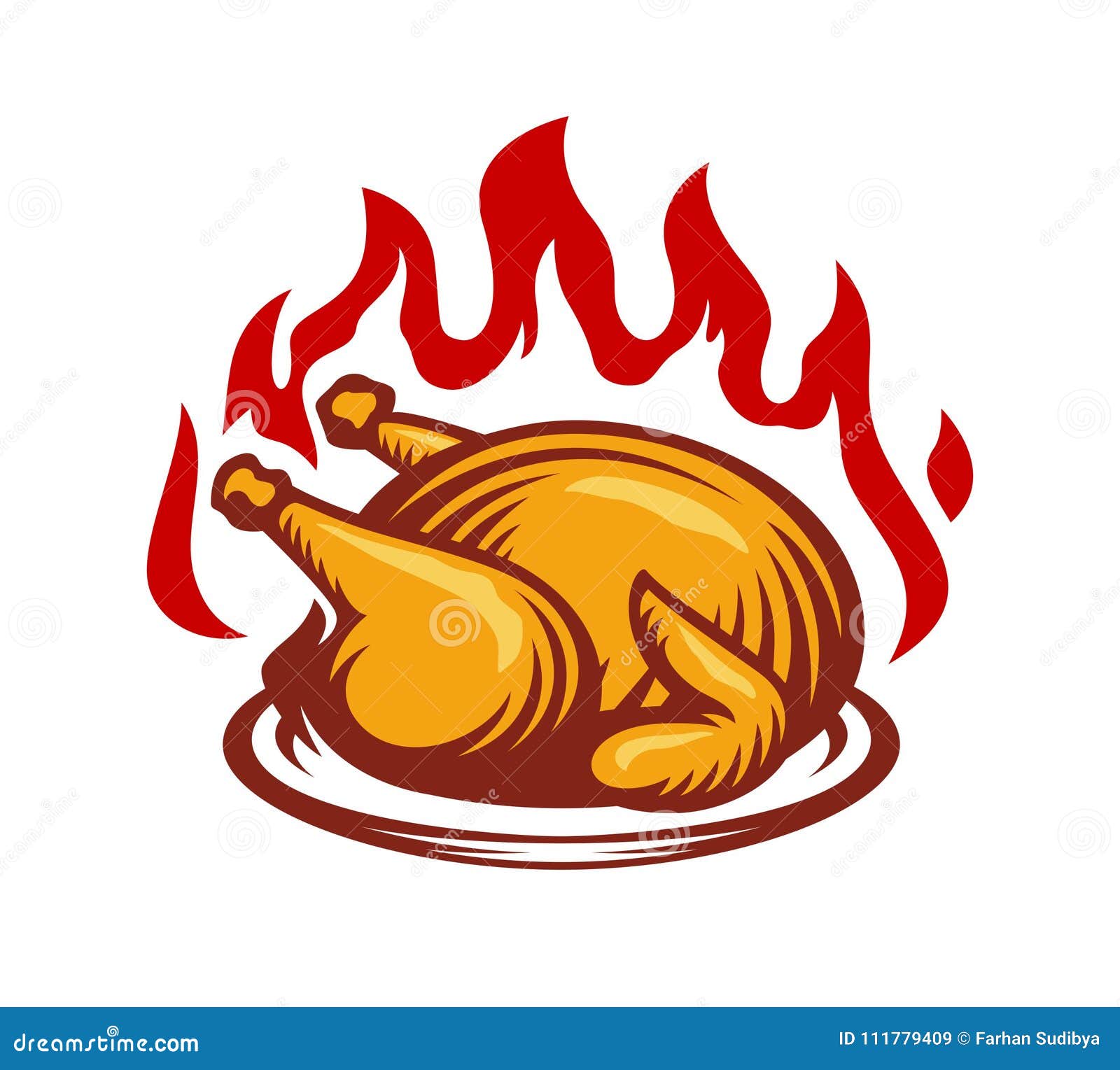 Fire Chicken Nugget Food Seamless Pattern Doodle Isolated Wallpaper ...