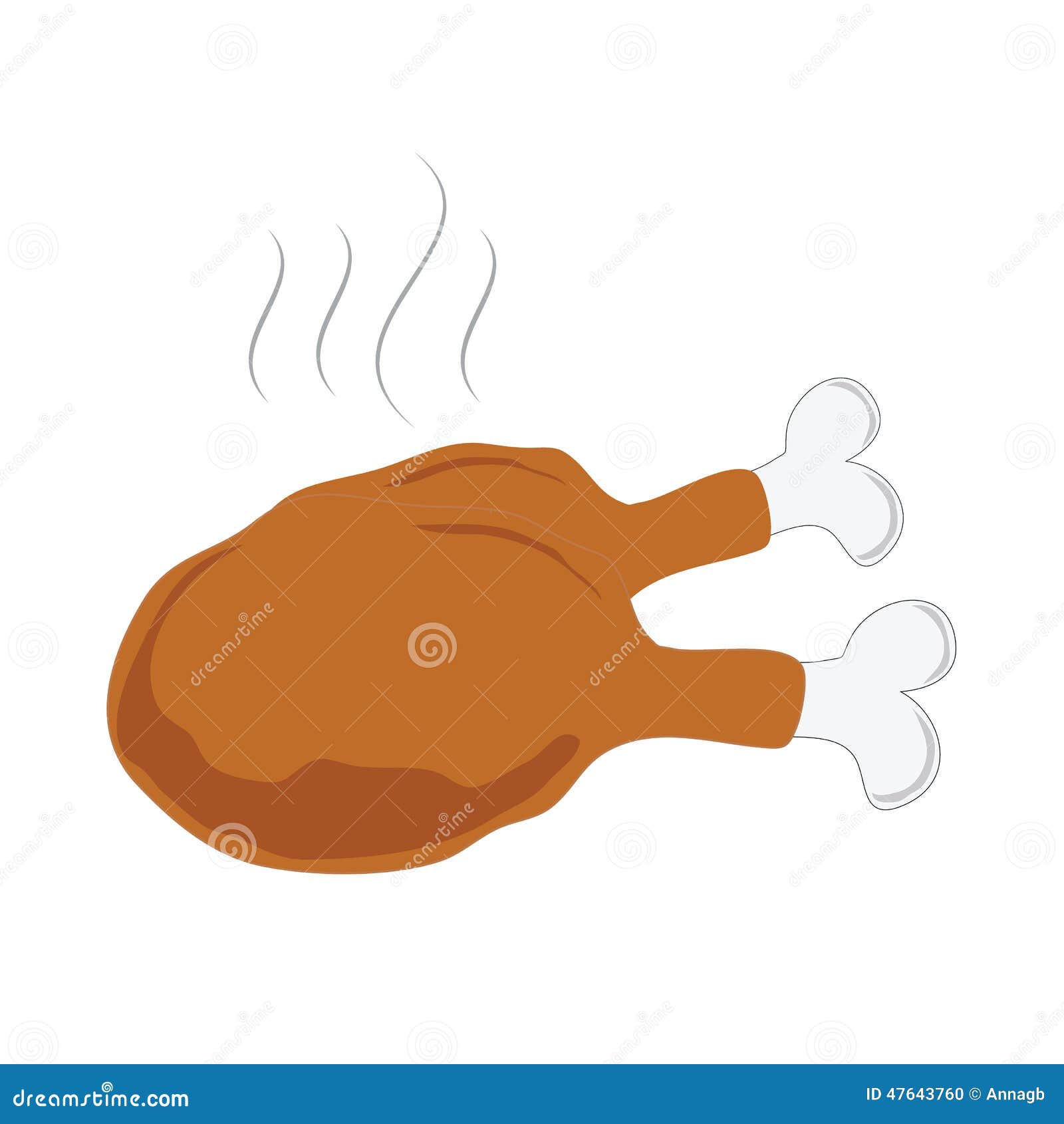 Hot chicken fried isolated stock vector. Illustration of icons - 47643760