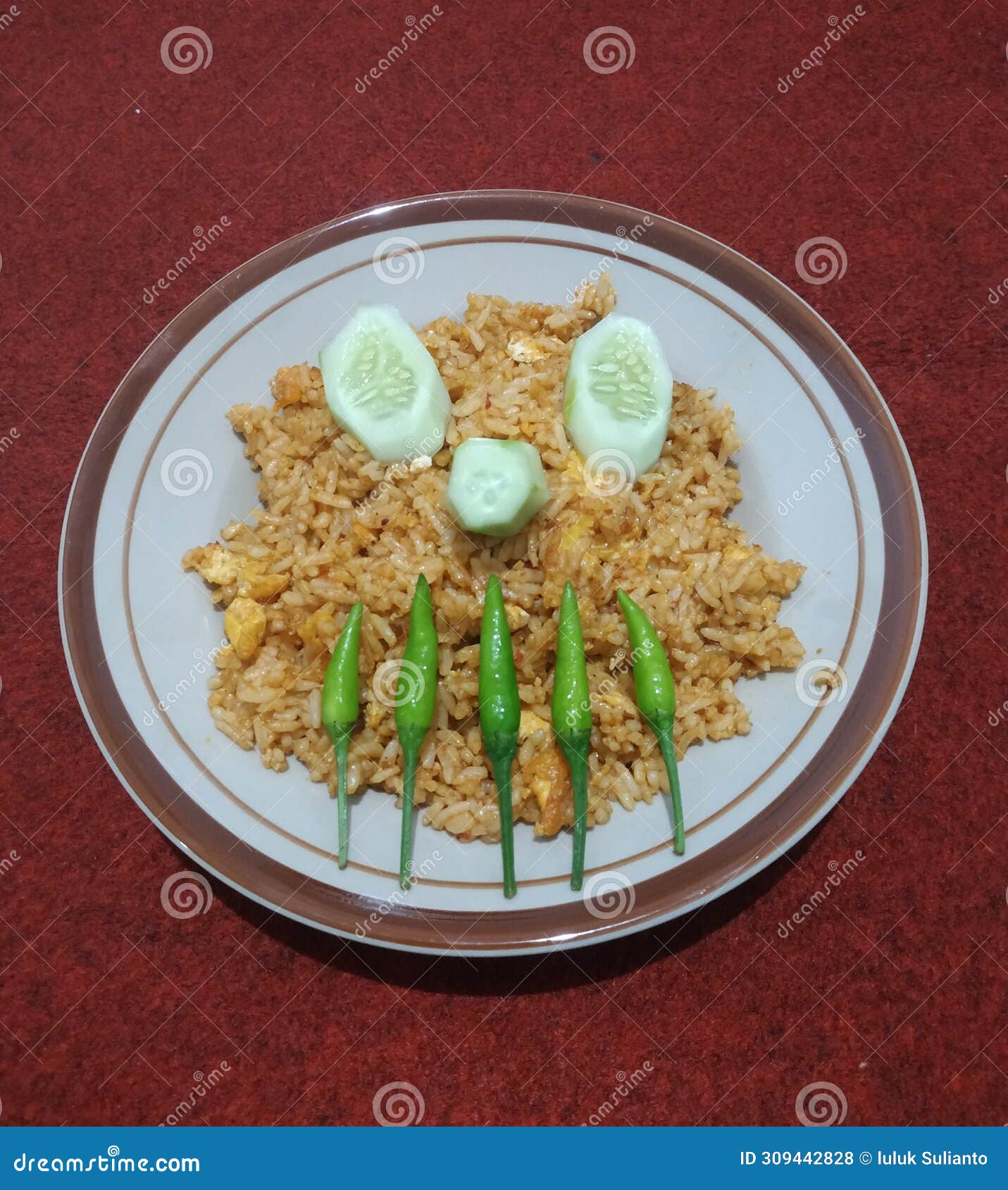 Hot chili Fried rice stock photo. Image of fried, indonesia - 309442828
