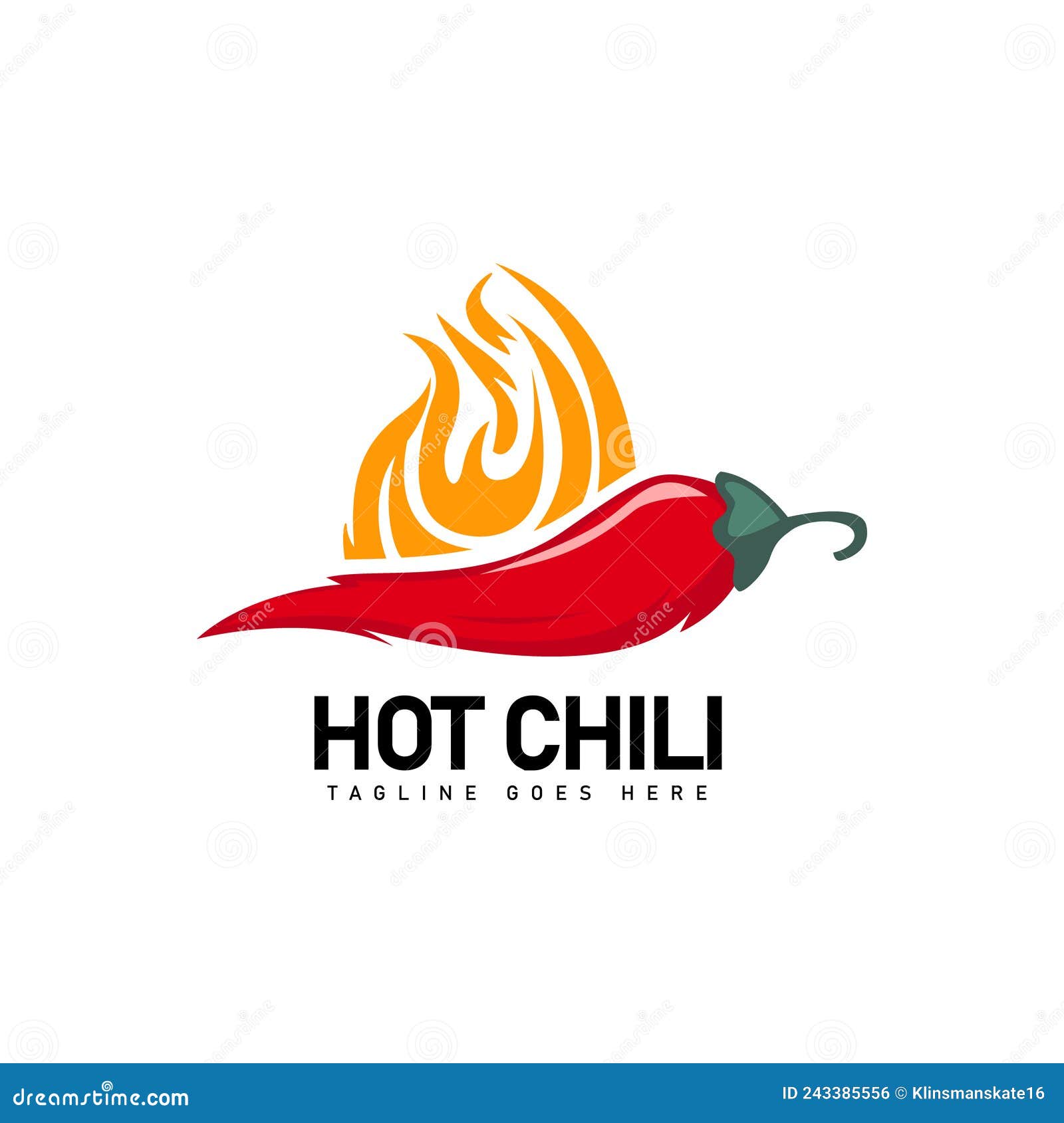 Hot Chili Logo Design Vector Concept Stock Vector - Illustration of ...