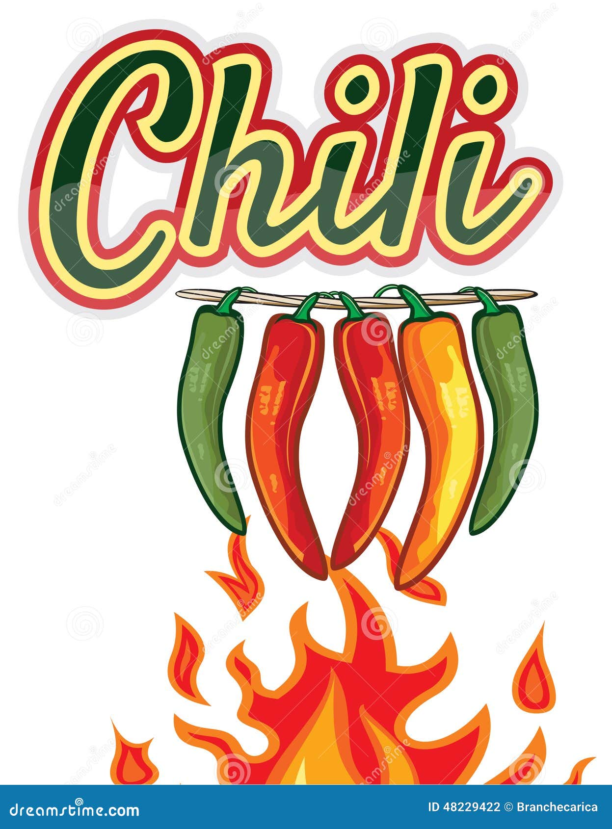 Hot chili pepper design stock vector. Illustration of energy - 48229422
