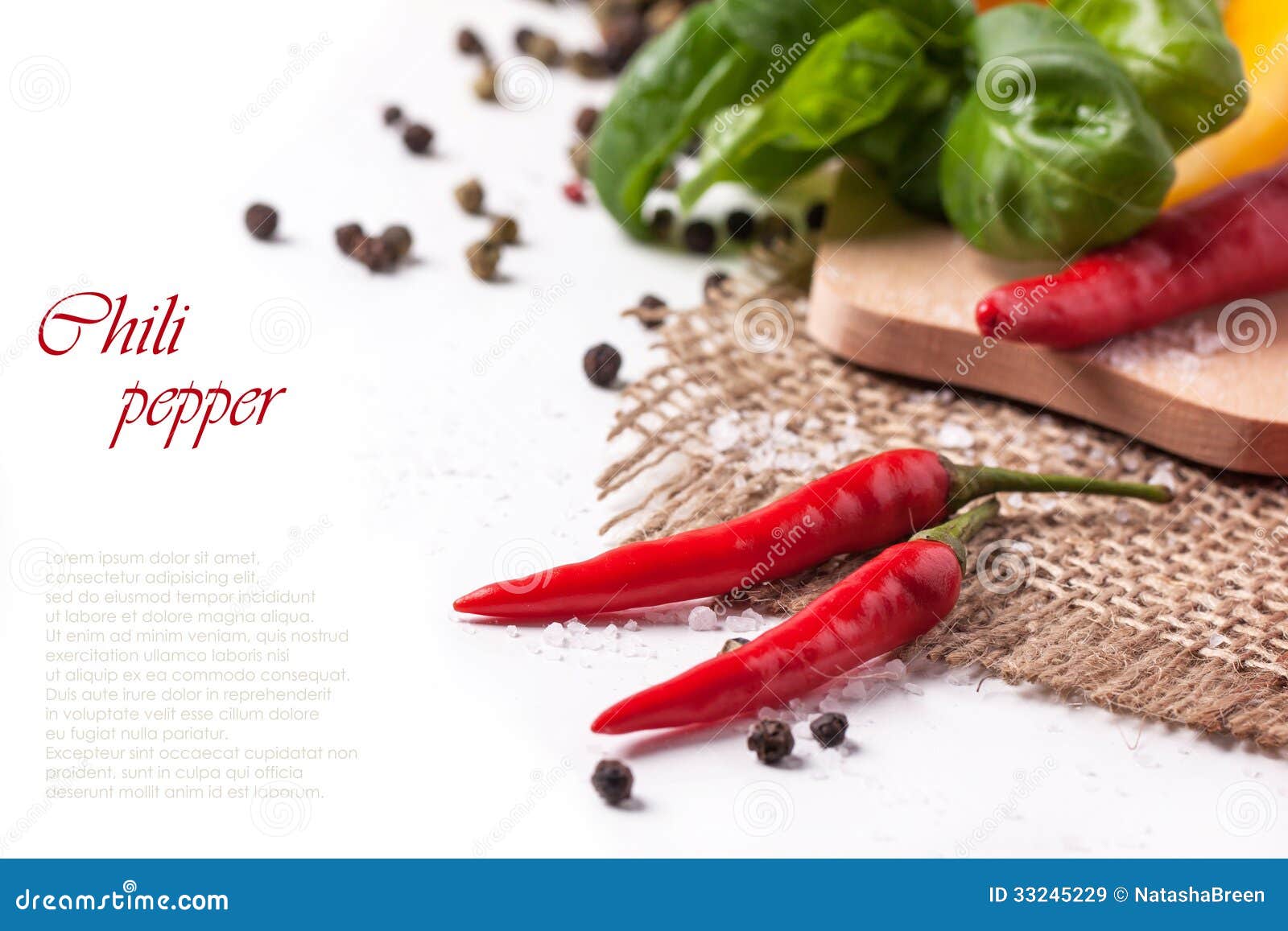 Hot Chili Peppers with Basil Stock Image - Image of spice, habanero ...