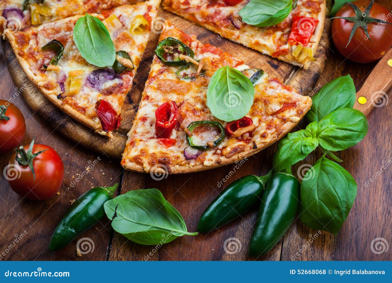 Hot Chili Pizza with Jalapenos Stock Photo - Image of chili, cooking ...