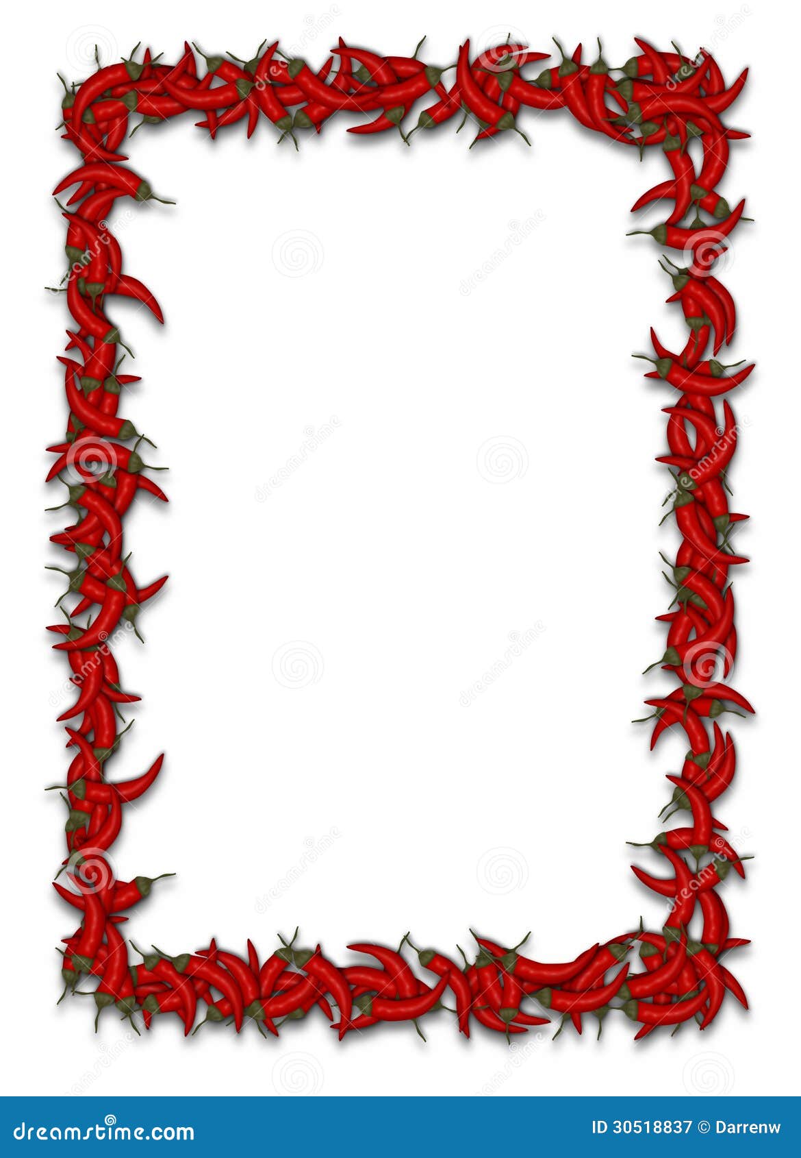Red Chilli Frame Stock Photo | CartoonDealer.com #9011862