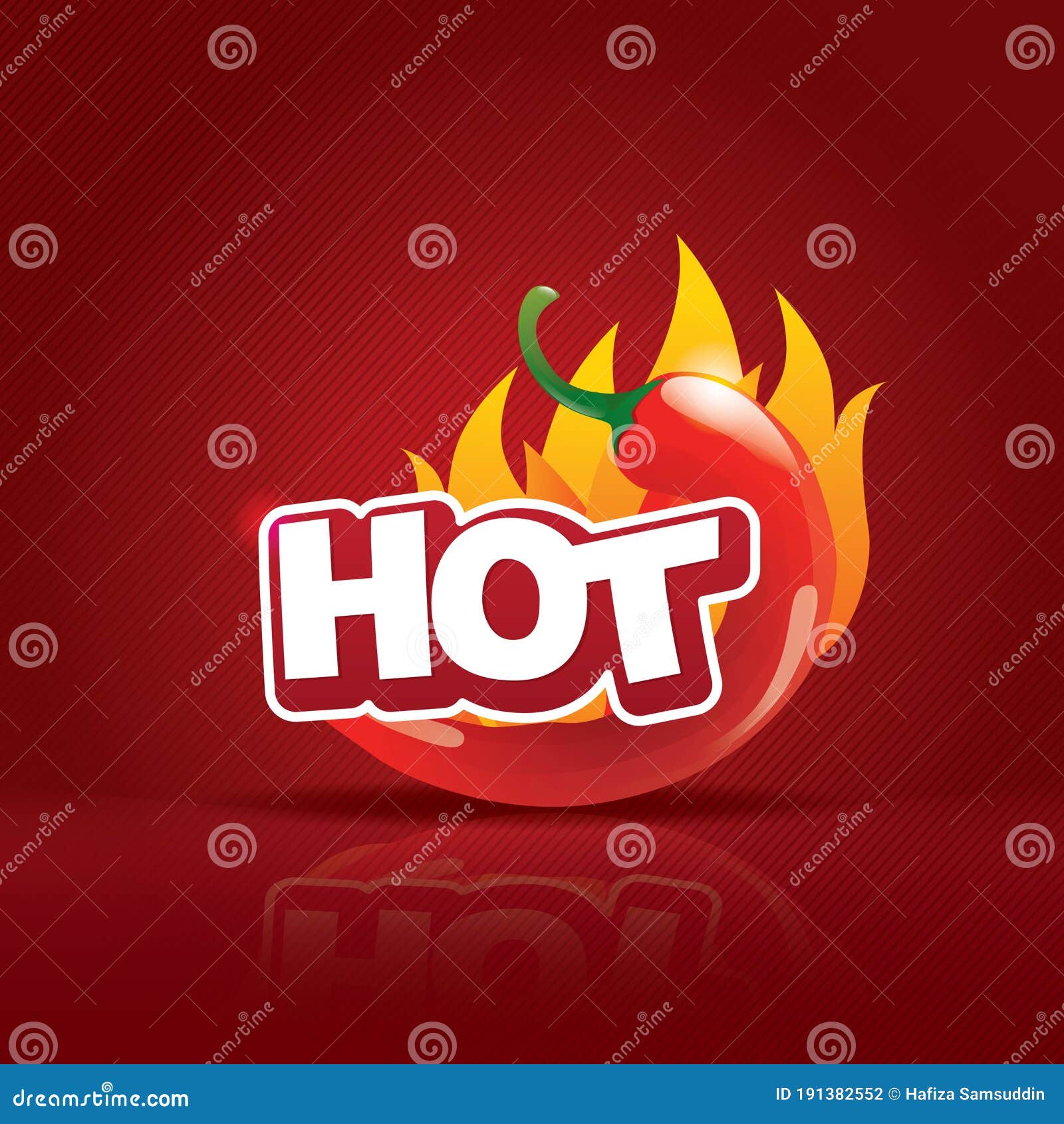 Hot Chilli Icon. Vector Illustration Decorative Design Stock Vector ...