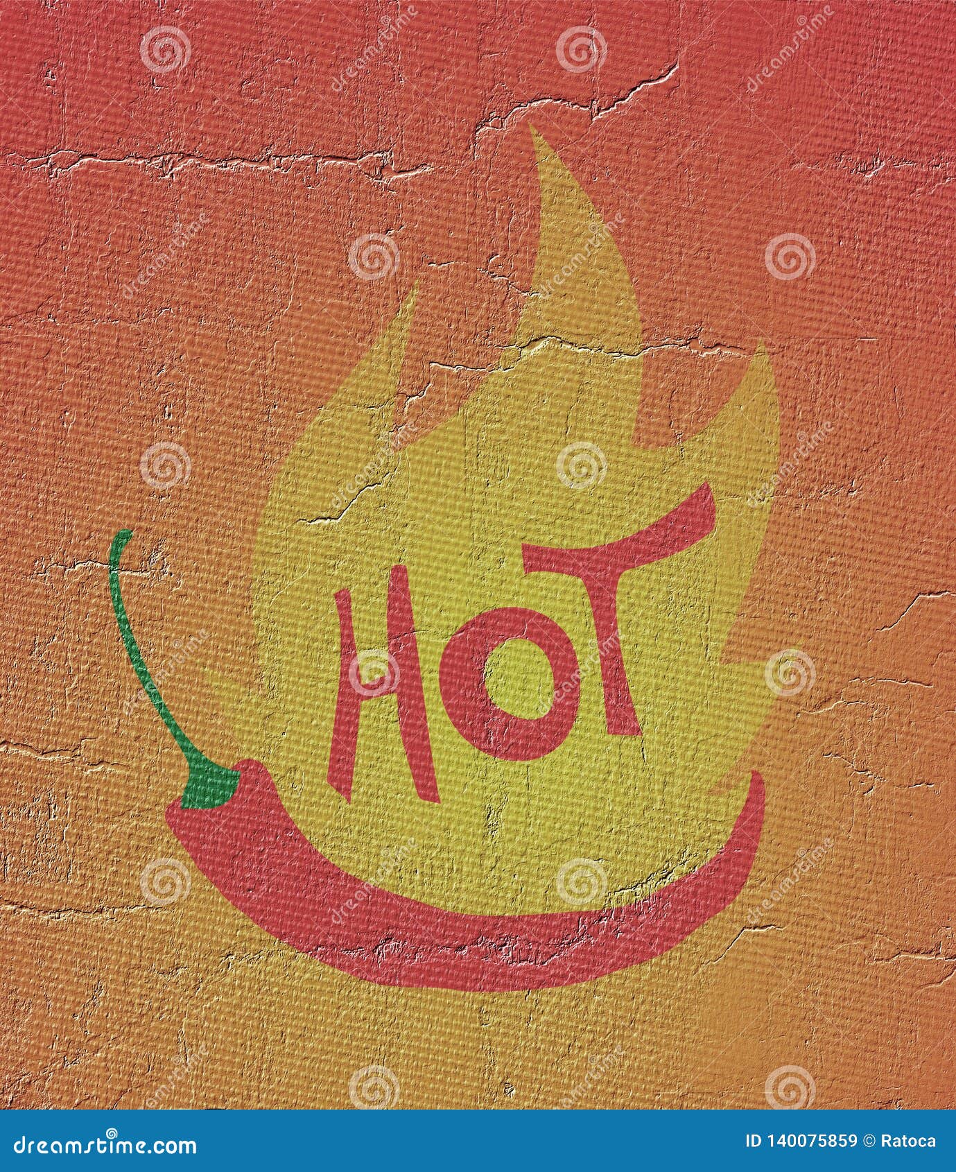 Hot chilli symbol stock illustration. Illustration of spice - 140075859