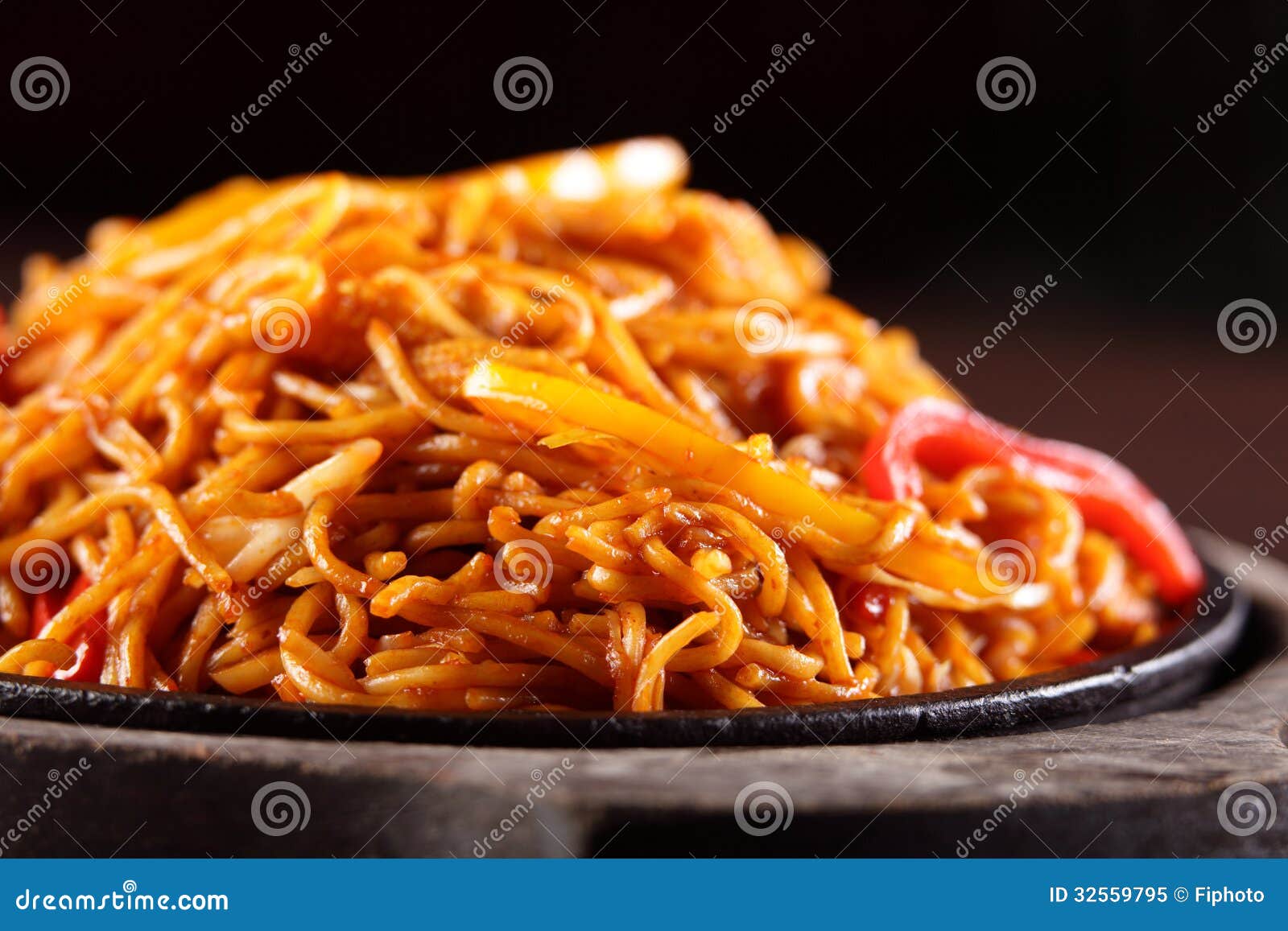 Hot Chinese Spaghetti with Pepper Stock Image - Image of dish, fresh ...