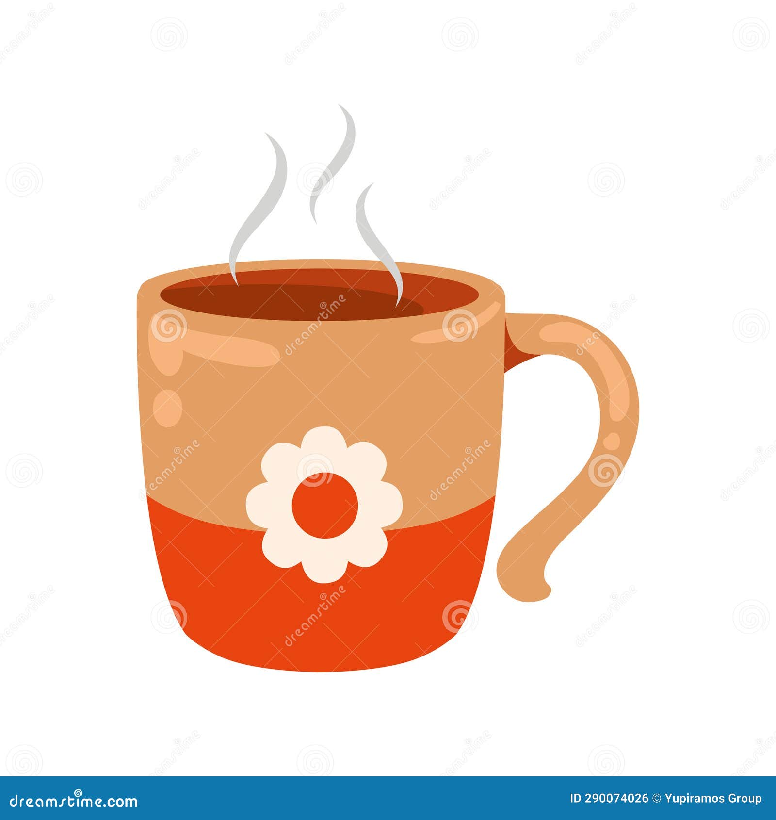 Hot chocolate cup stock illustration. Illustration of cocoa - 290074026