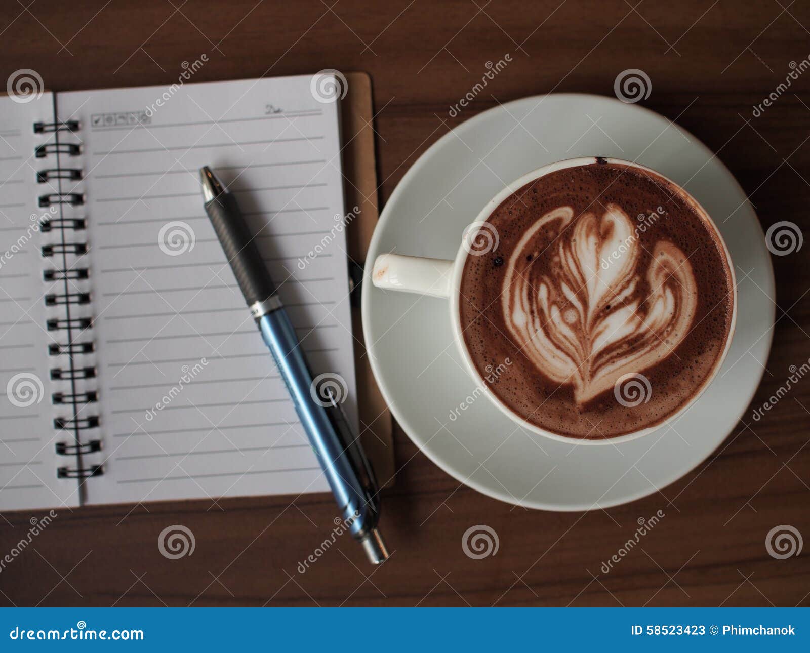 Hot chocolate stock image. Image of notbook, tasks, chocolate - 58523423