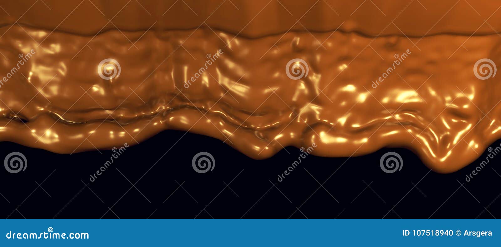 Hot Chocolate Flow or Cocoa Filling the Screen Stock Illustration ...