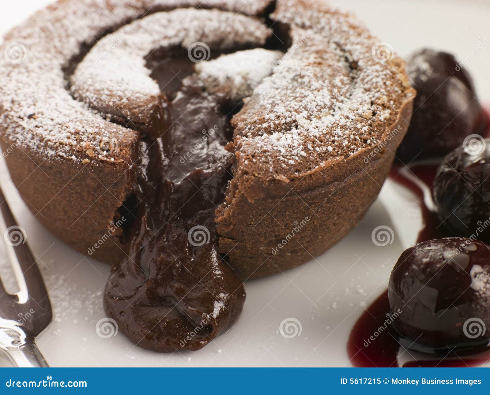 Hot Chocolate Fondant Pudding Stock Image - Image of pudding, people ...