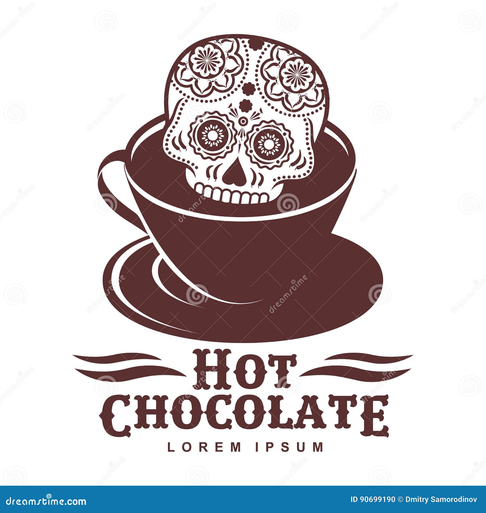 Hot Chocolate Logo Template Stock Vector - Illustration of cacao, glass ...