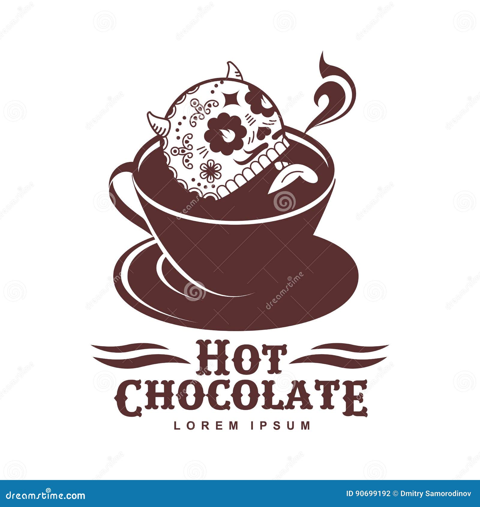 Hot Chocolate Logo Template Stock Vector - Illustration of delicious ...