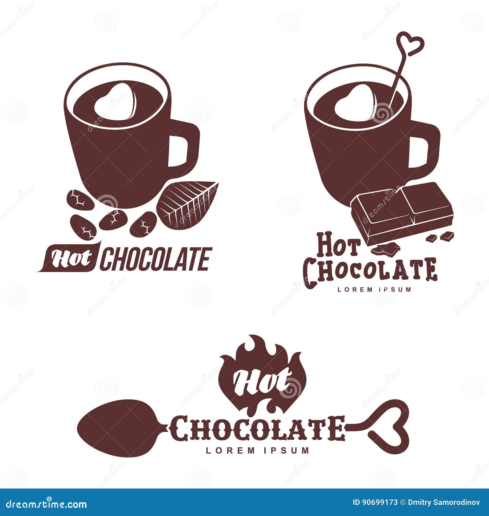 Hot Chocolate Logo Template Stock Vector - Illustration of aroma ...
