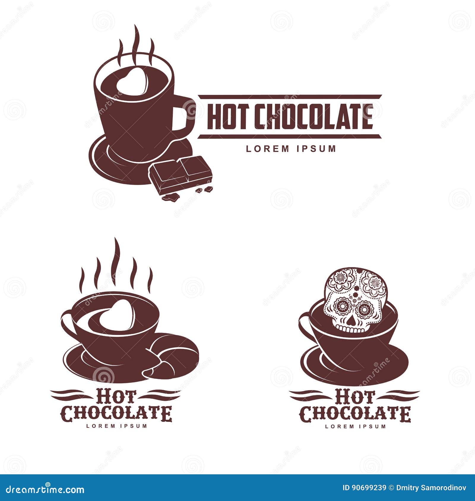 Hot Chocolate Logo Template Stock Vector - Illustration of closeup ...