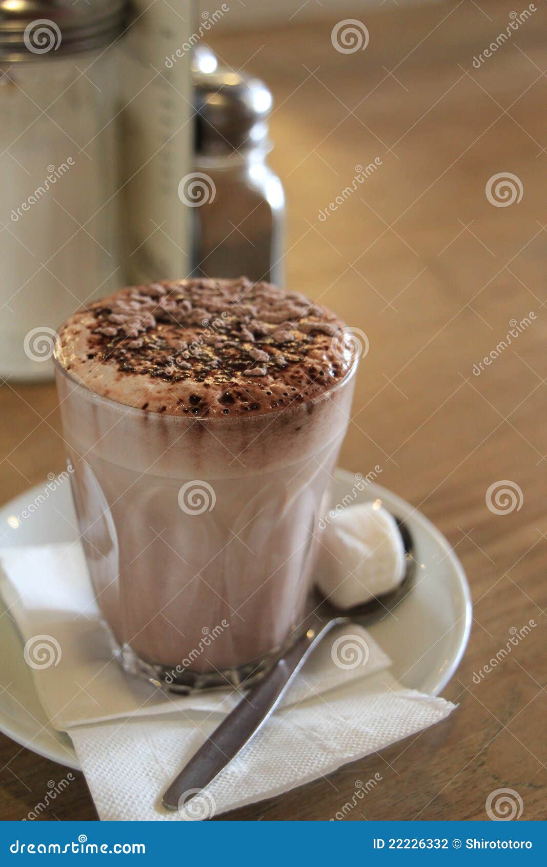 Hot Chocolate with Marshmallow Stock Photo - Image of flavors, cocoa ...