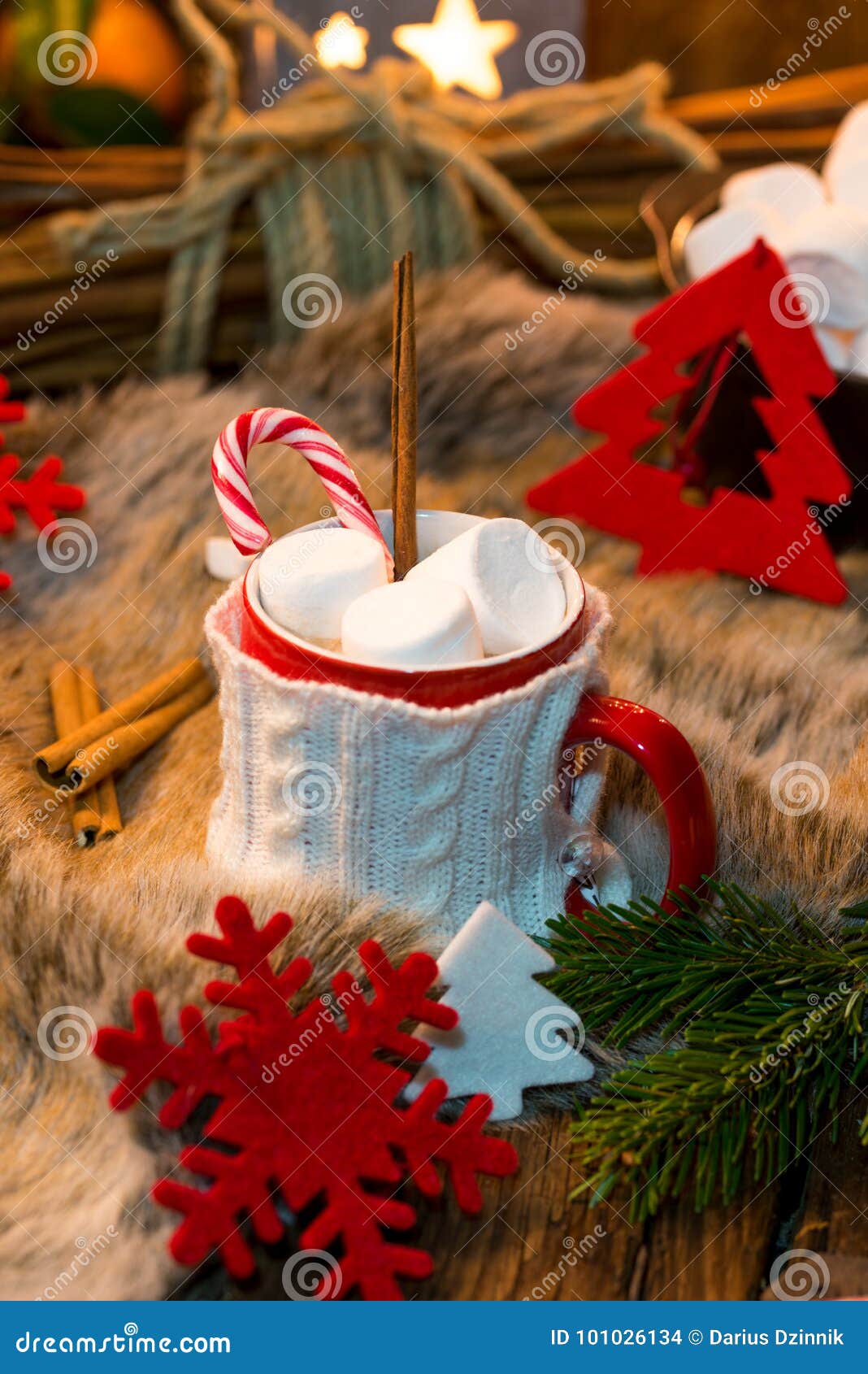 Hot Chocolate with Marshmallow Stock Photo - Image of morning, dairy ...