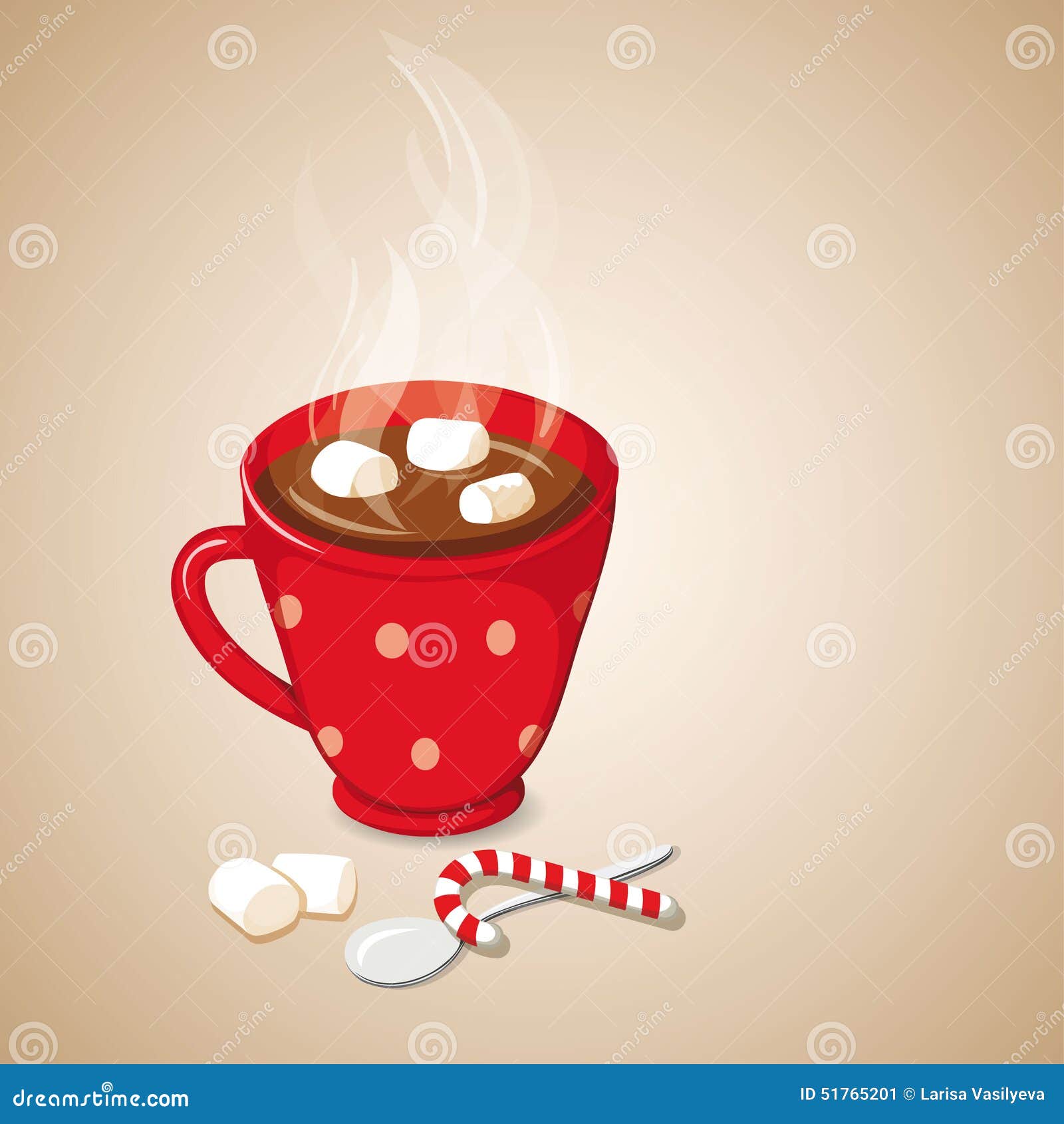 Hot Chocolate With Marshmallows Clip Art