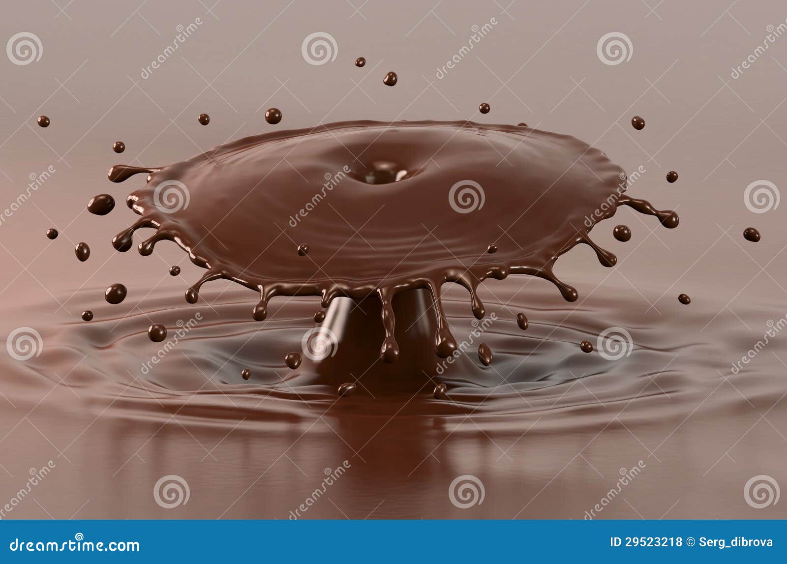 Hot chocolate splash stock illustration. Illustration of chocolate ...
