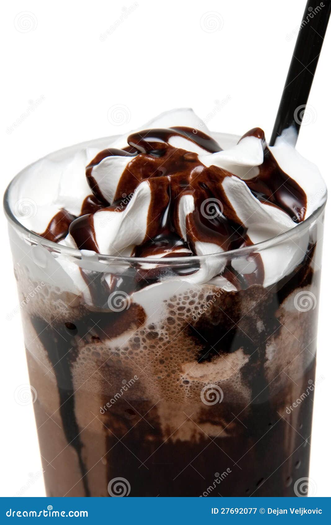 Hot Chocolate with Syrup in Glass Cup Stock Image - Image of macchiato ...