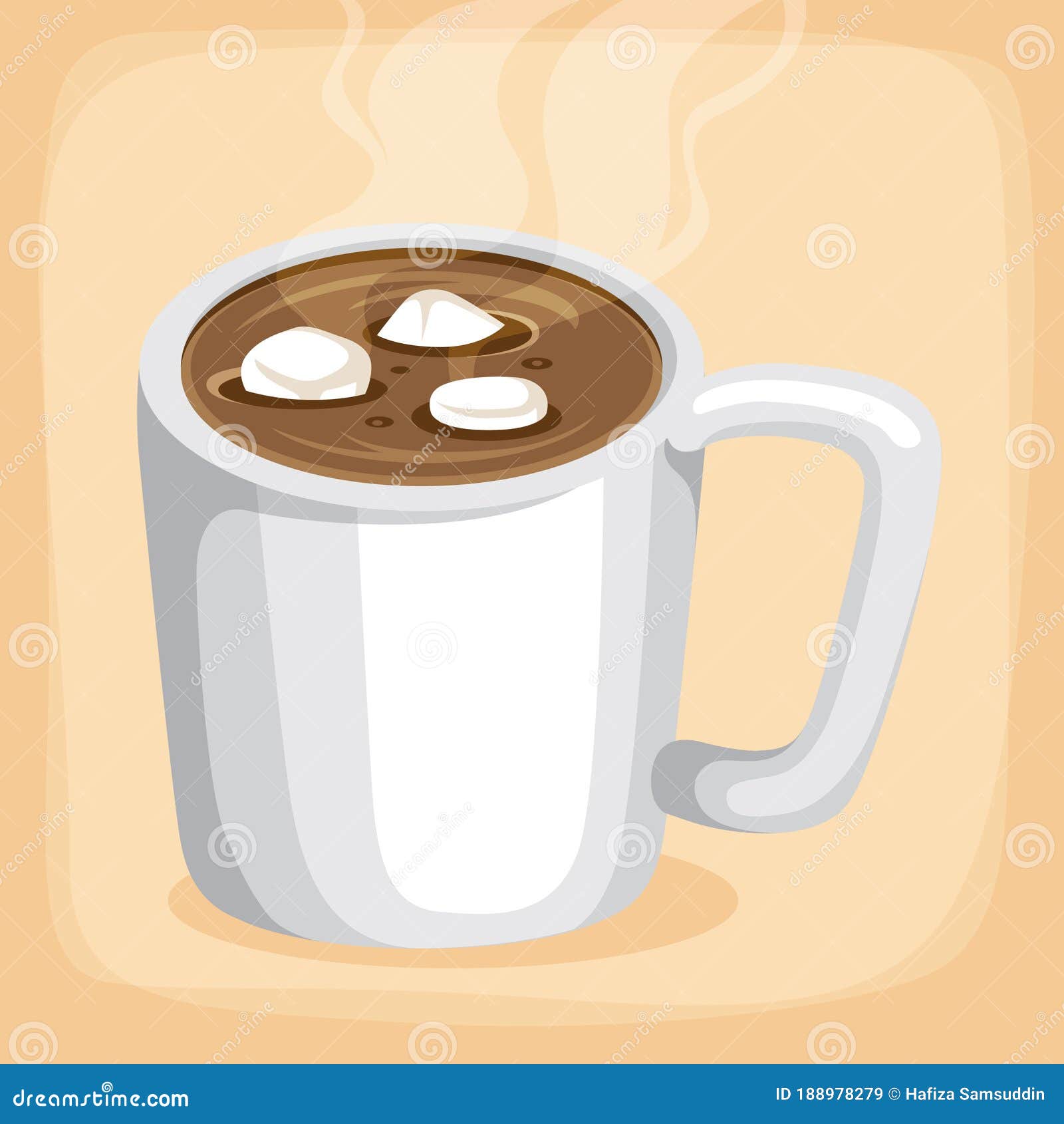 Hot Chocolate. Vector Illustration Decorative Design Stock Vector ...