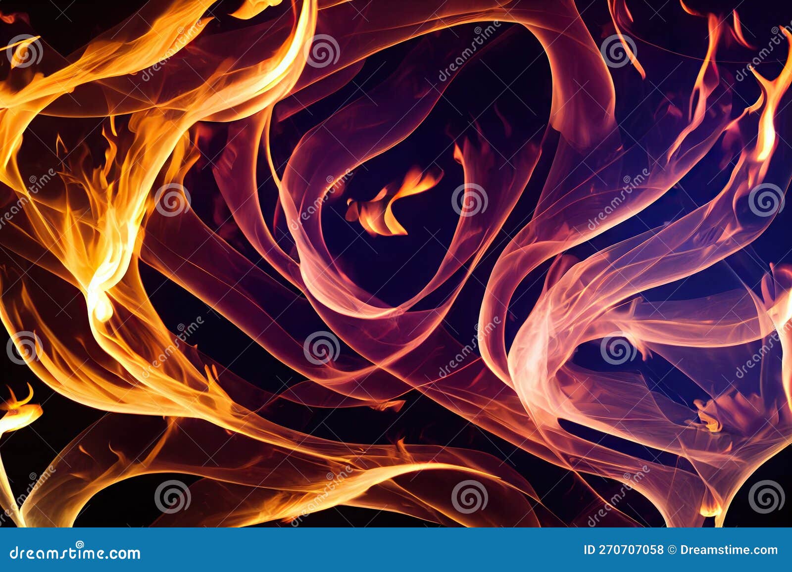 Hot Circles and Waves of Red Orange Blaze Fire Flame Stock Illustration ...