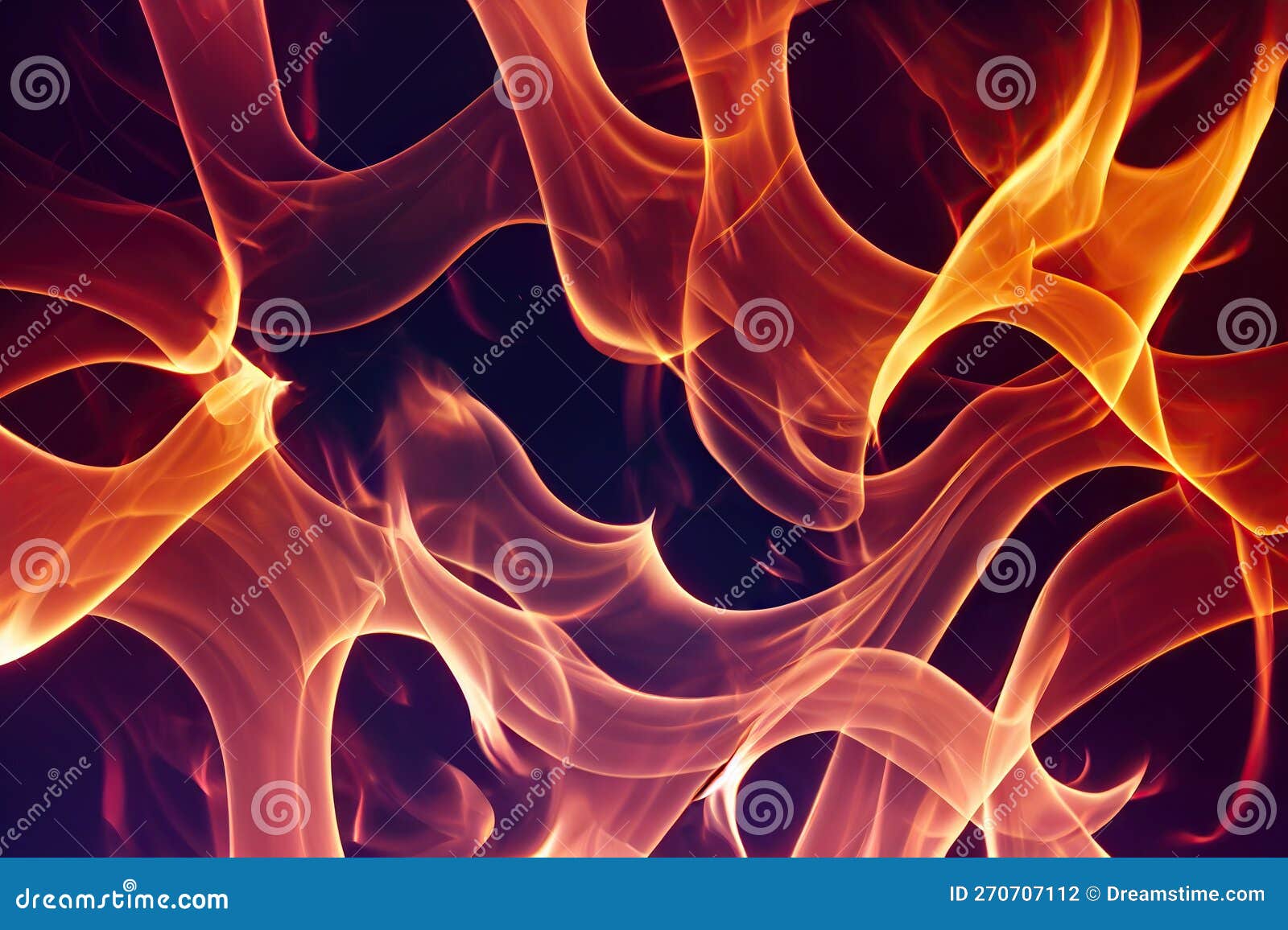 Hot Circles and Waves of Red Orange Blaze Fire Flame Stock Illustration ...