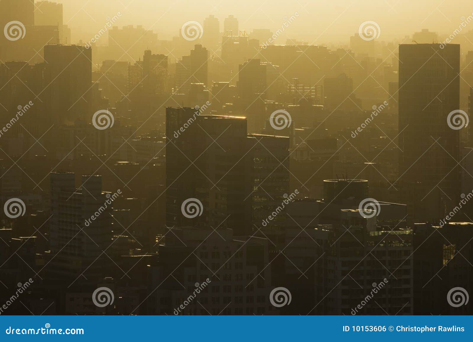 Hot in the City stock photo. Image of city, modern, misty - 10153606