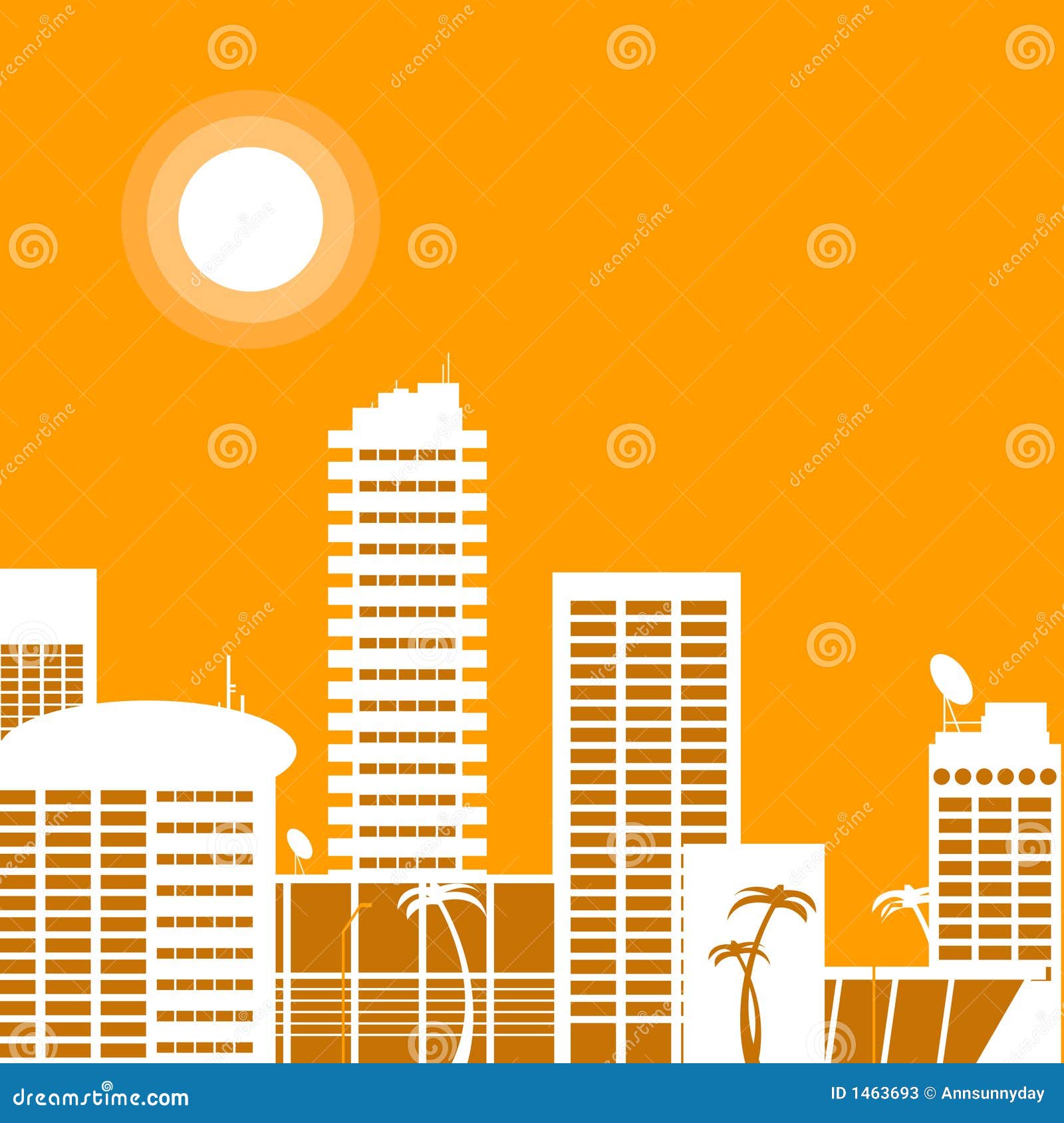 Hot city stock vector. Illustration of banner, heat, corporate - 1463693