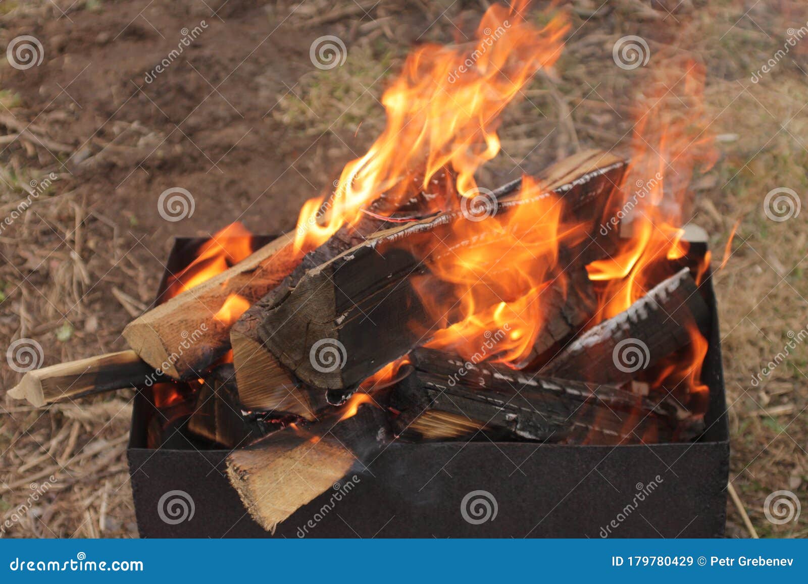 Fire divorced in a brazier stock image. Image of flare - 179780429