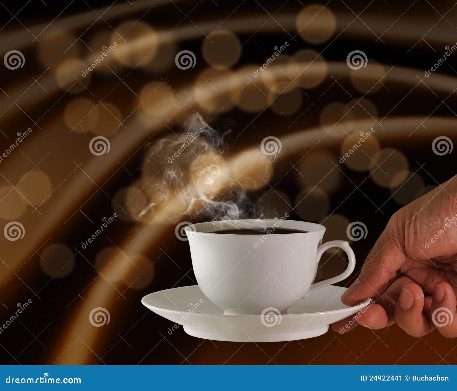 Hot coffee stock image. Image of aromatic, grain, isolated - 24922441