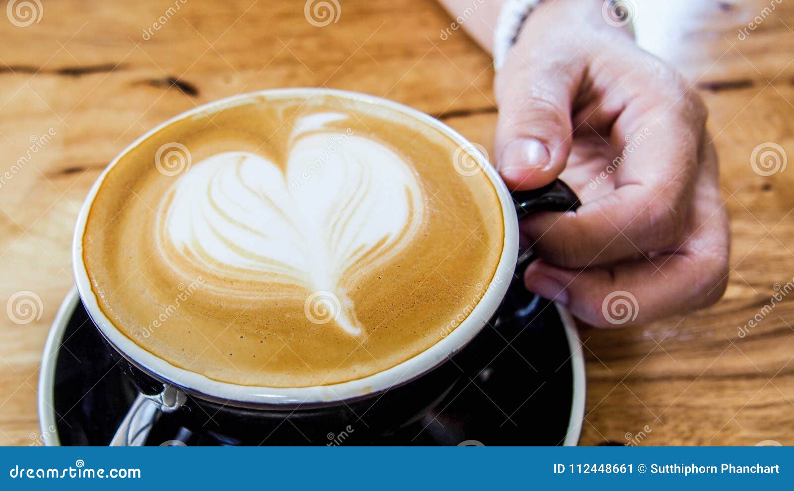 Hot coffee art and hand stock image. Image of design - 112448661