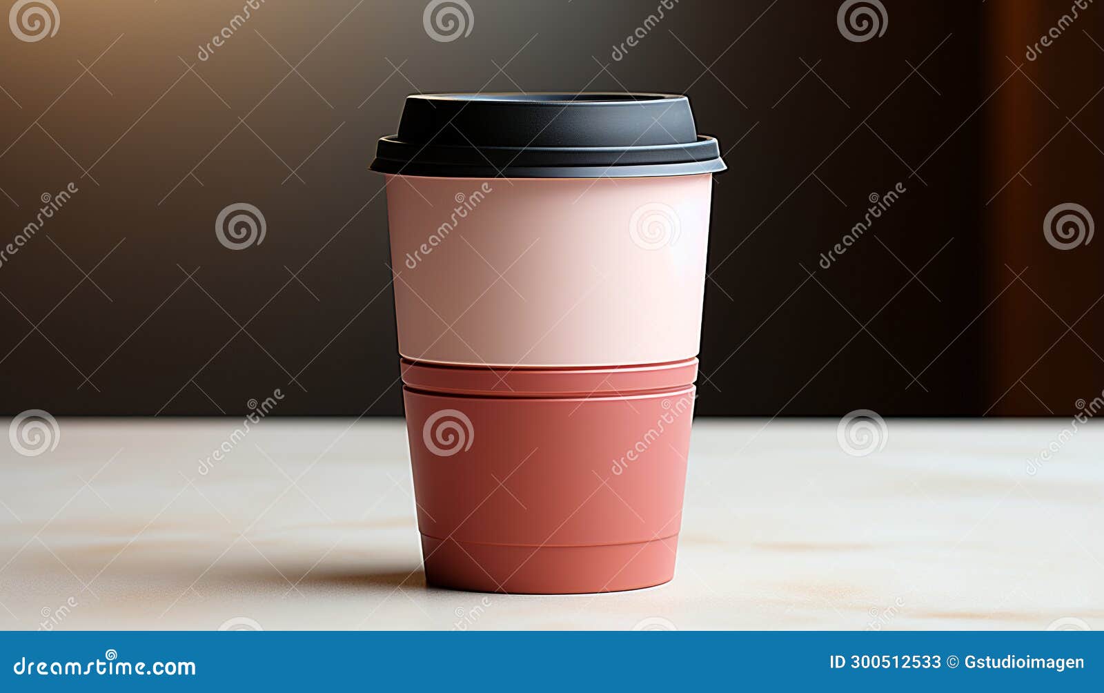 Hot Coffee in a Disposable Cup on a Table Generated by AI Stock Image ...