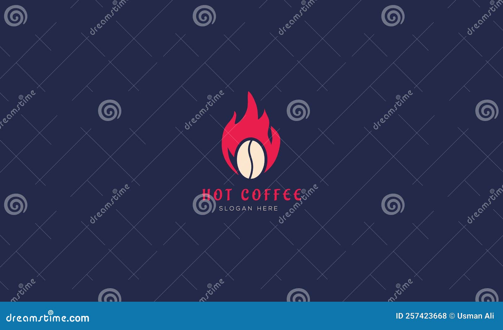 Hot Coffee Logo Design, Hot Cafe Logo Design Template Stock Vector ...