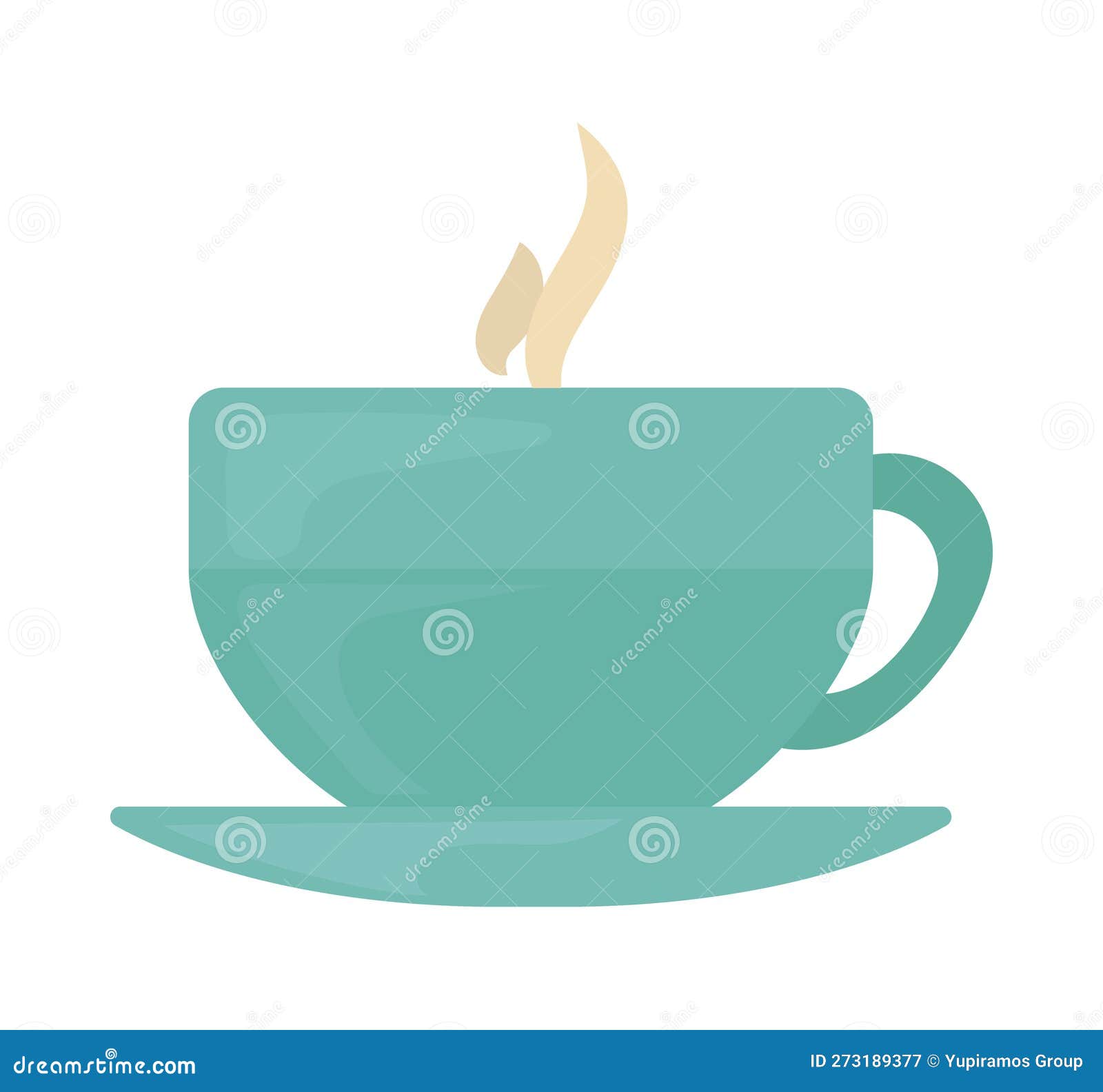 Hot coffee mug stock vector. Illustration of symbol - 273189377