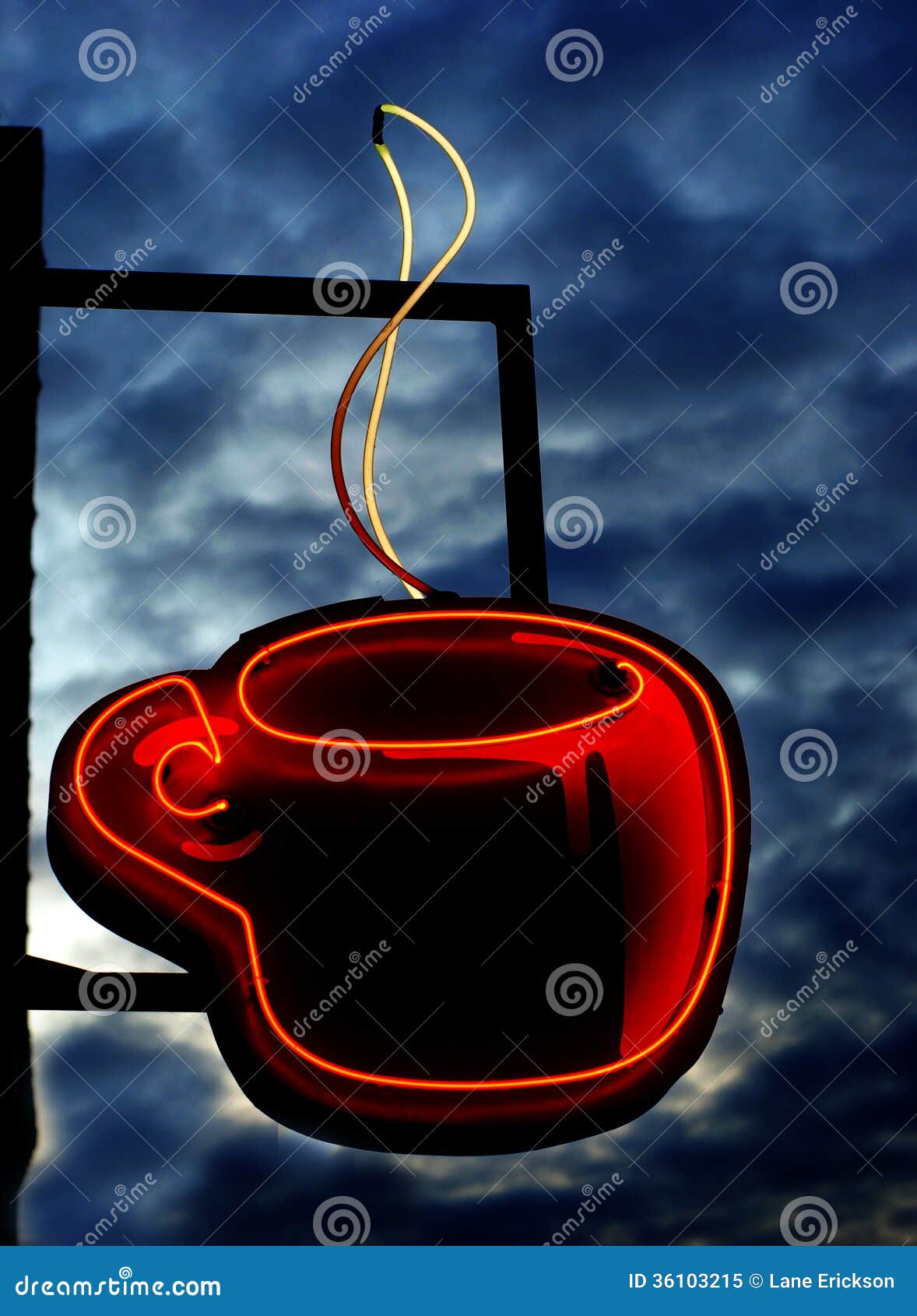 Hot Coffee Sign stock image. Image of business, shopping - 36103215