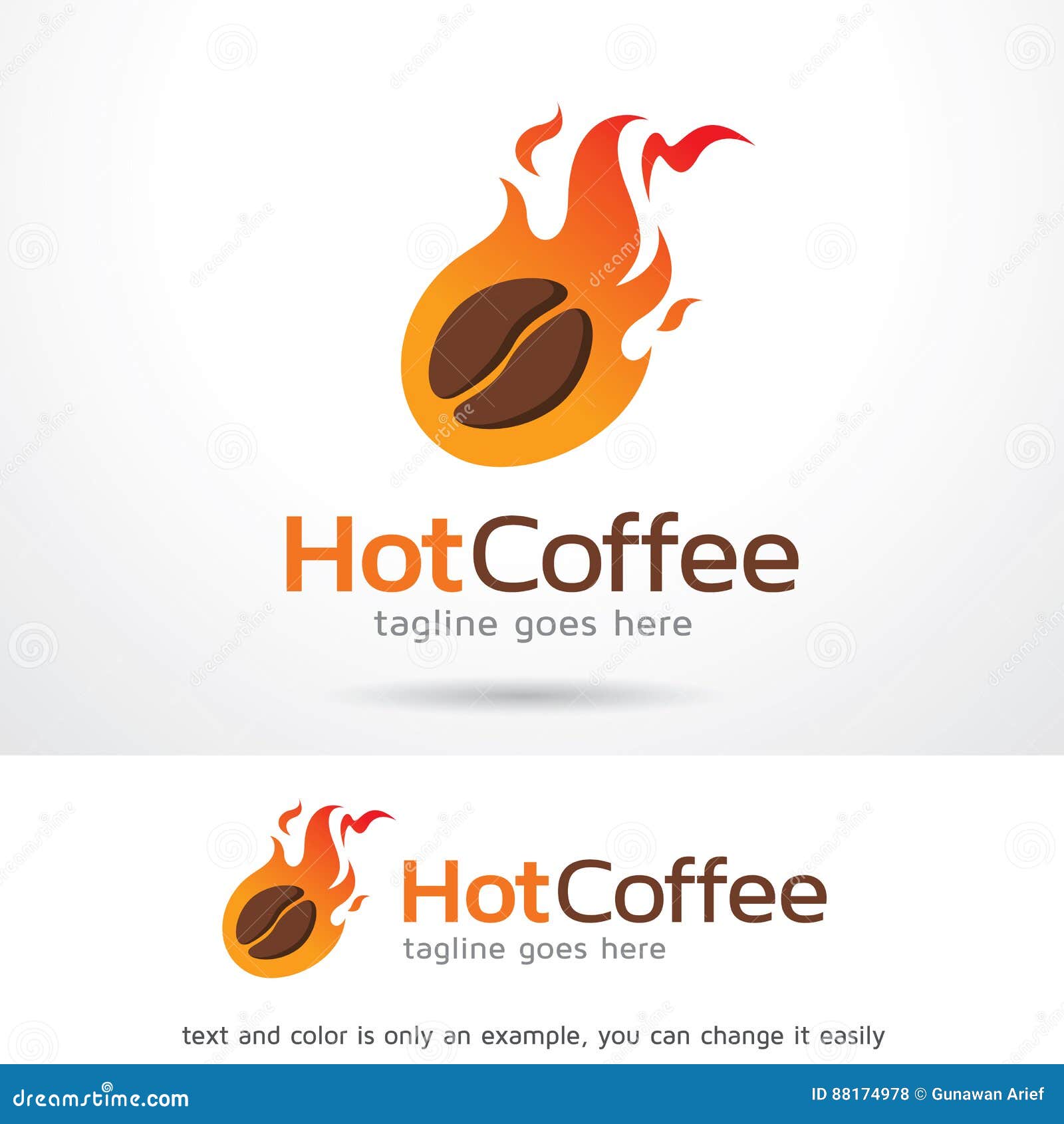 Hot Coffee Template Design Vector Stock Vector - Illustration of agent ...