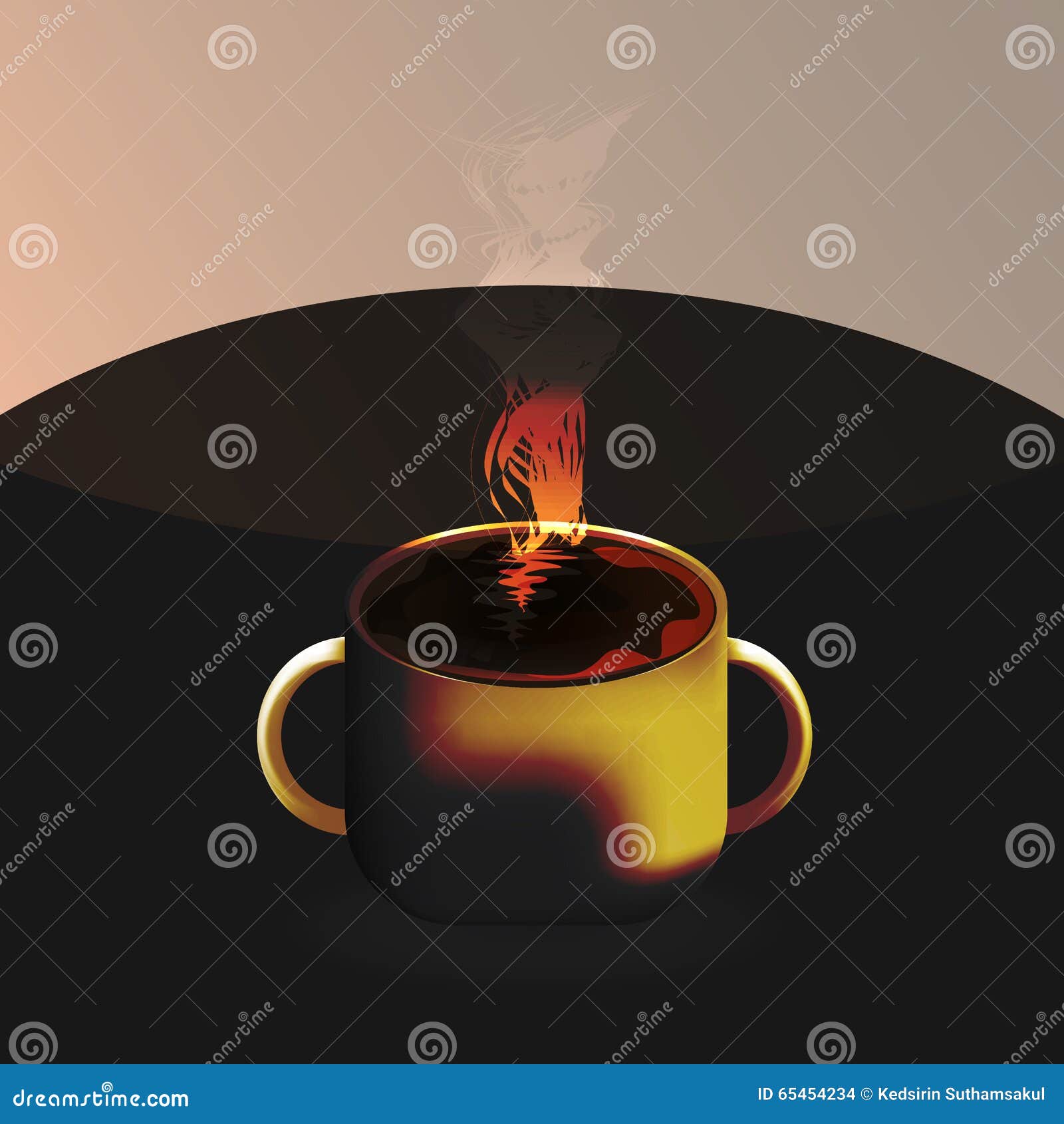 Hot coffee vector designs stock vector. Illustration of caffeine - 65454234