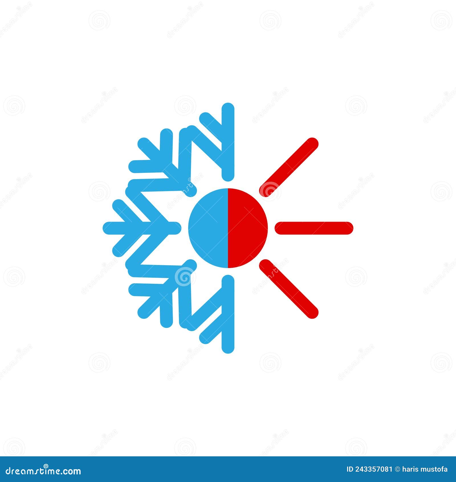 Hot and Cold Icon Design Template Vector Isolated Illustration Stock ...