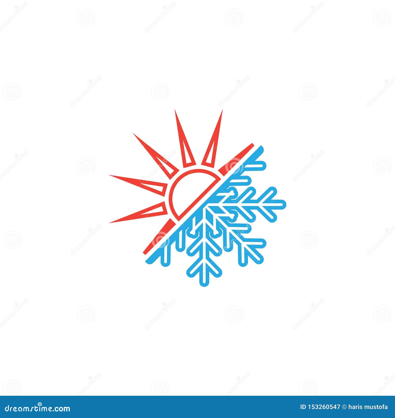 Hot and Cold Icon Graphic Design Template Stock Vector - Illustration ...