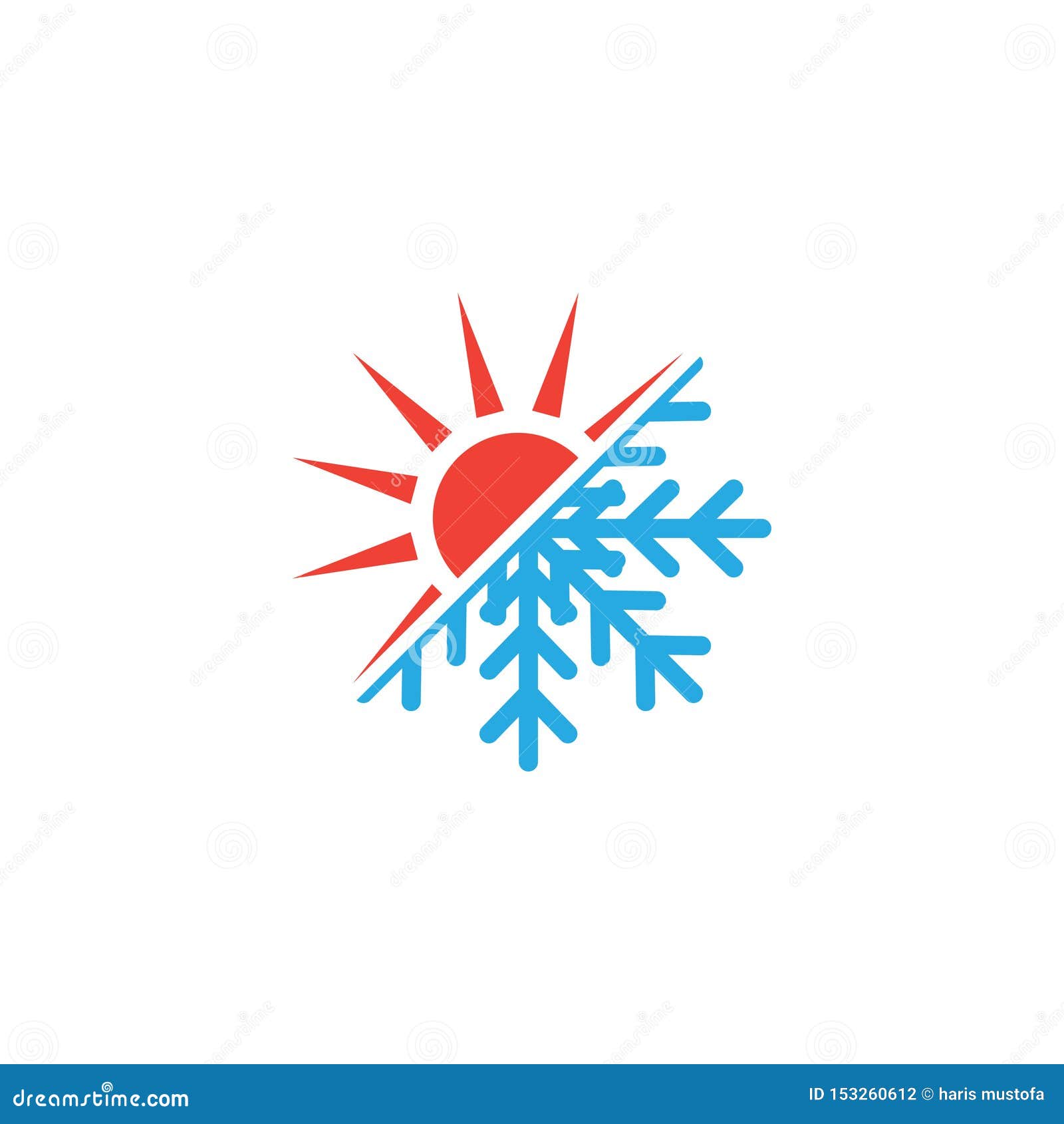 Hot and Cold Icon Graphic Design Template Stock Vector - Illustration ...