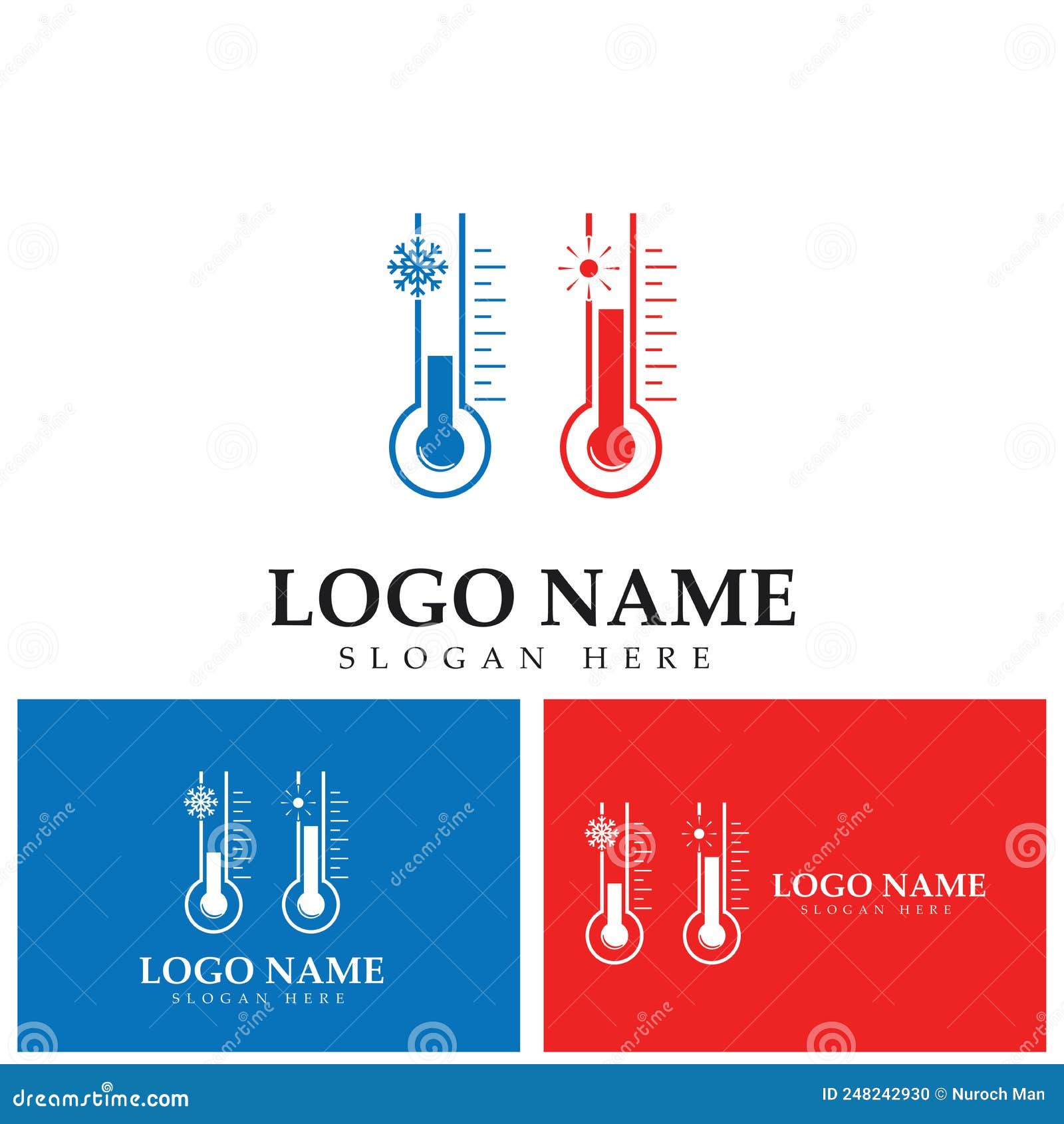 Hot and Cold Icon Graphic Design Template. Stock Vector - Illustration ...