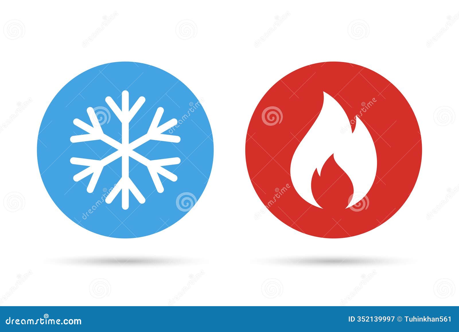 Sun And Snowflake, Flame, Cooling And Heating, Logo Design. Plumbing ...