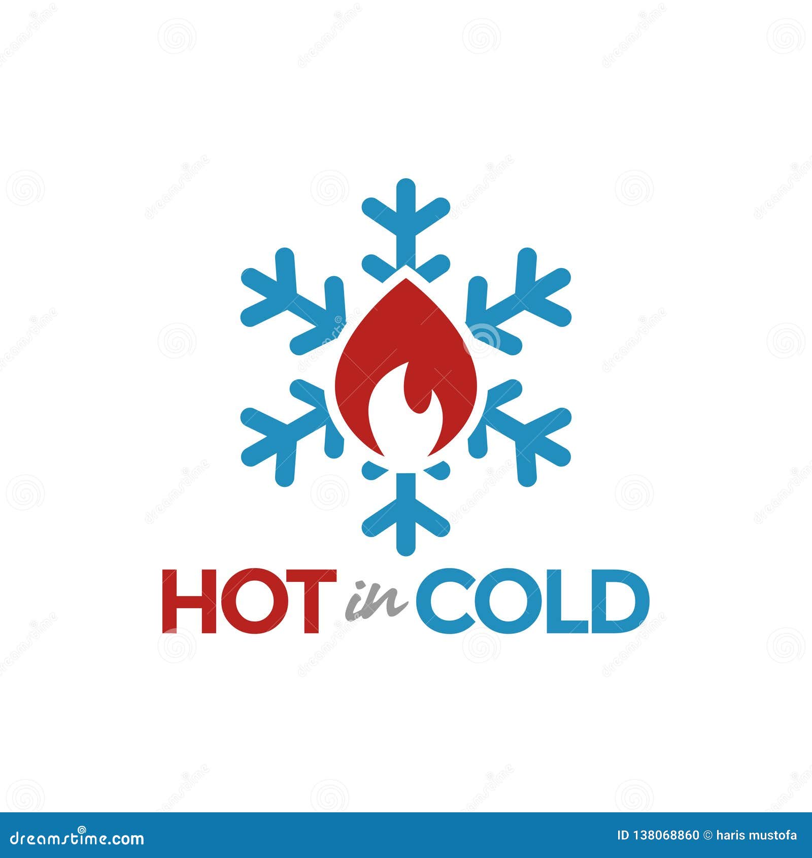 Hot And Cold Logo Symbol. Sun And Snowflake All Season Concept Logo ...