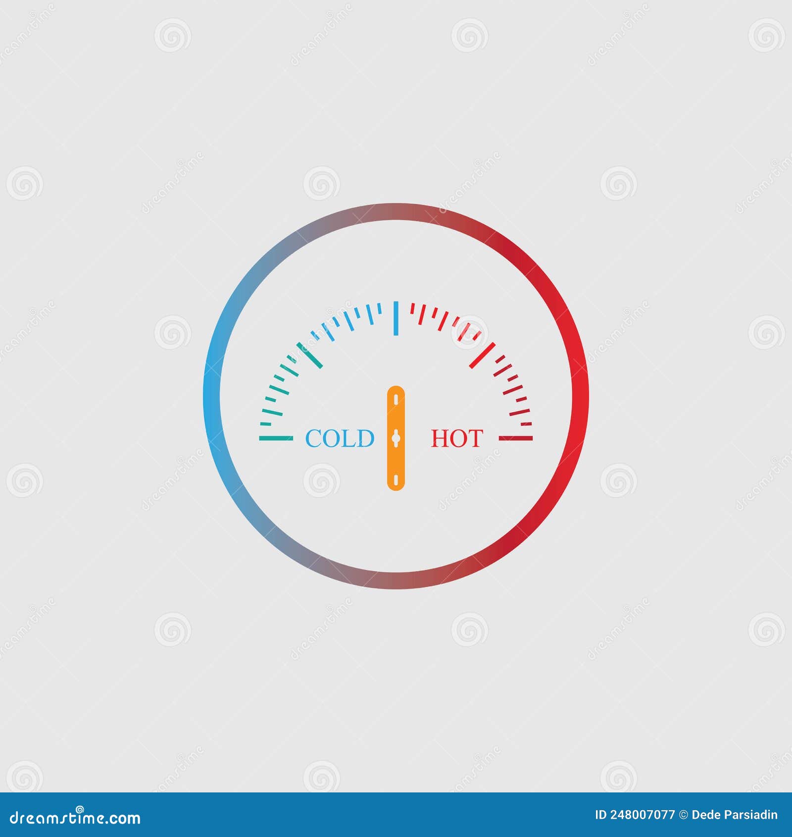 Hot and Cold Logo Illustration Design Template Stock Vector ...