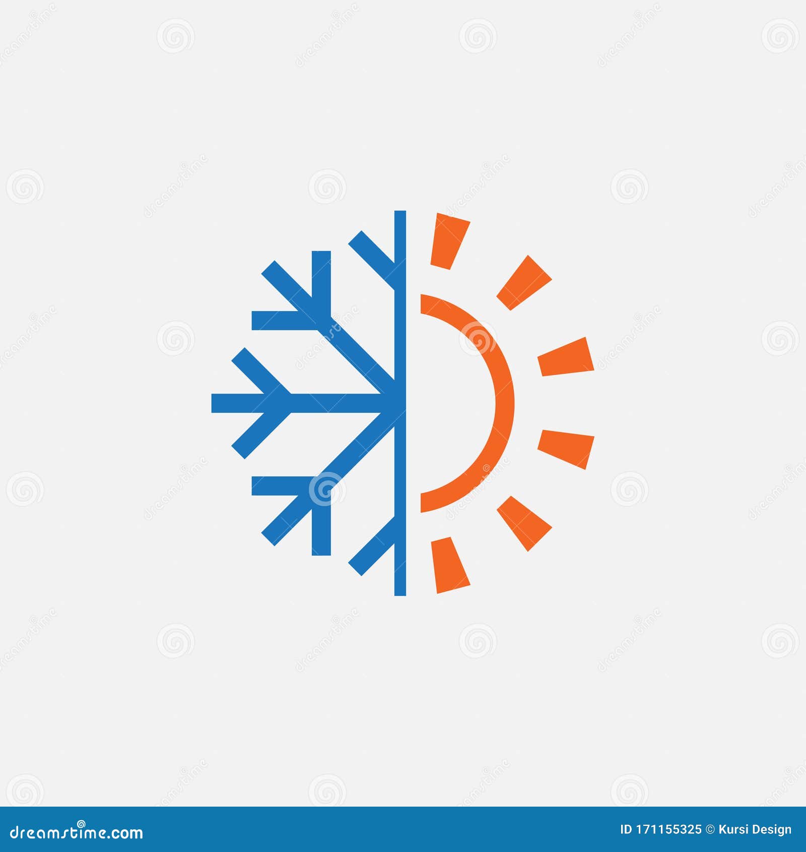 Hot and Cold Symbol Icon Vector Stock Illustration - Illustration of ...