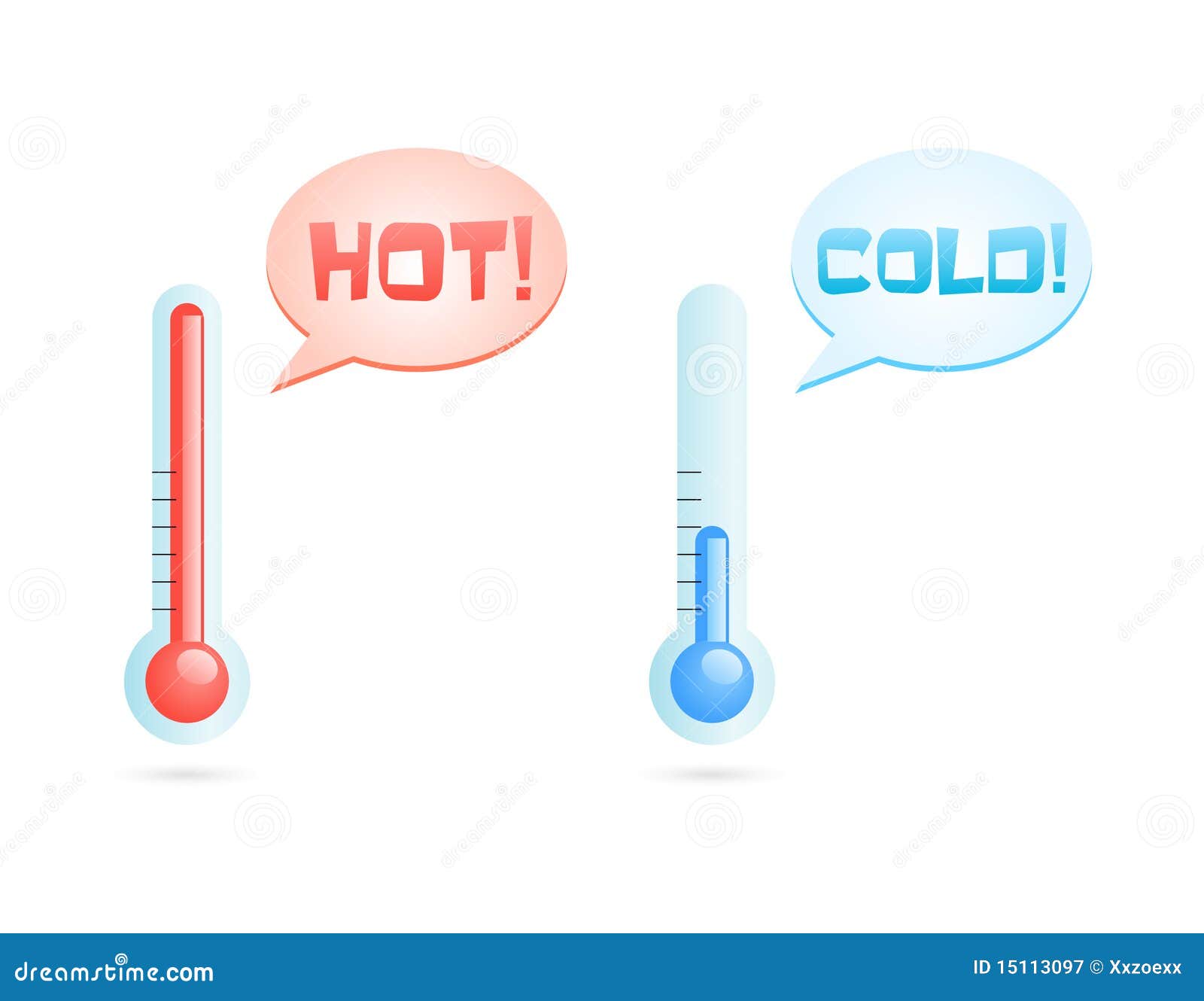 Hot and Cold Temperature Icons Stock Vector - Illustration of warm ...