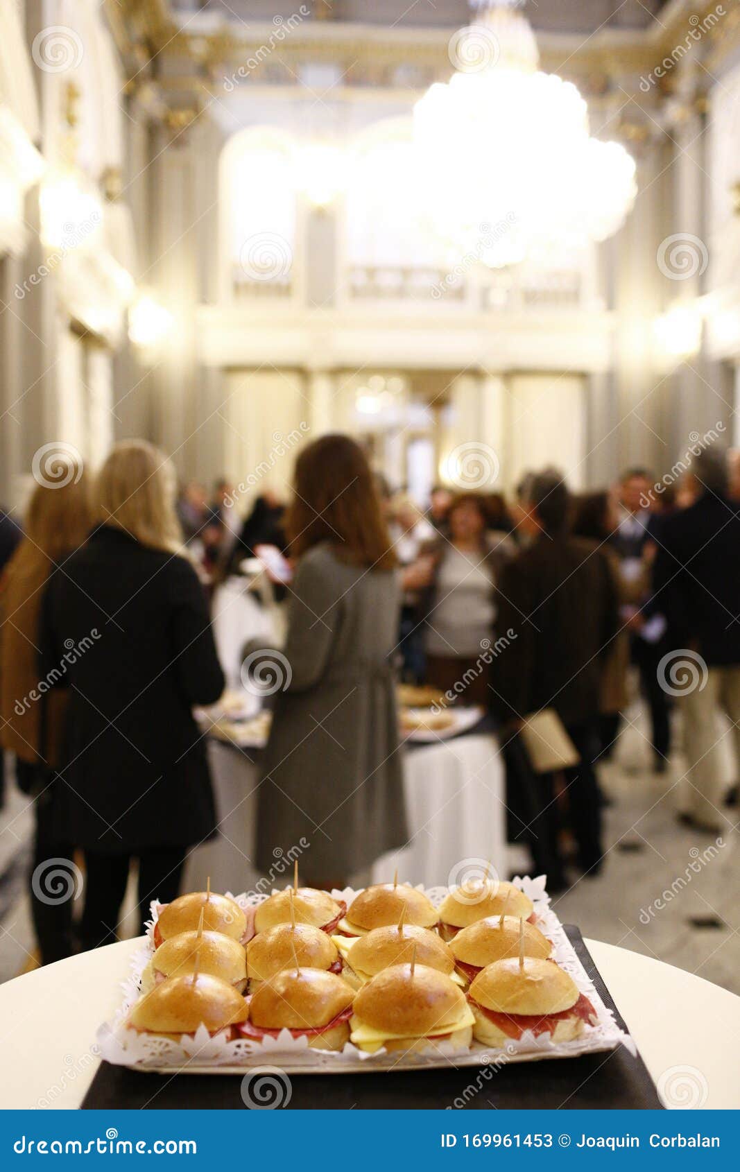 Hot and Cold Wedding Snacks for the Guests at the Reception Stock Image ...